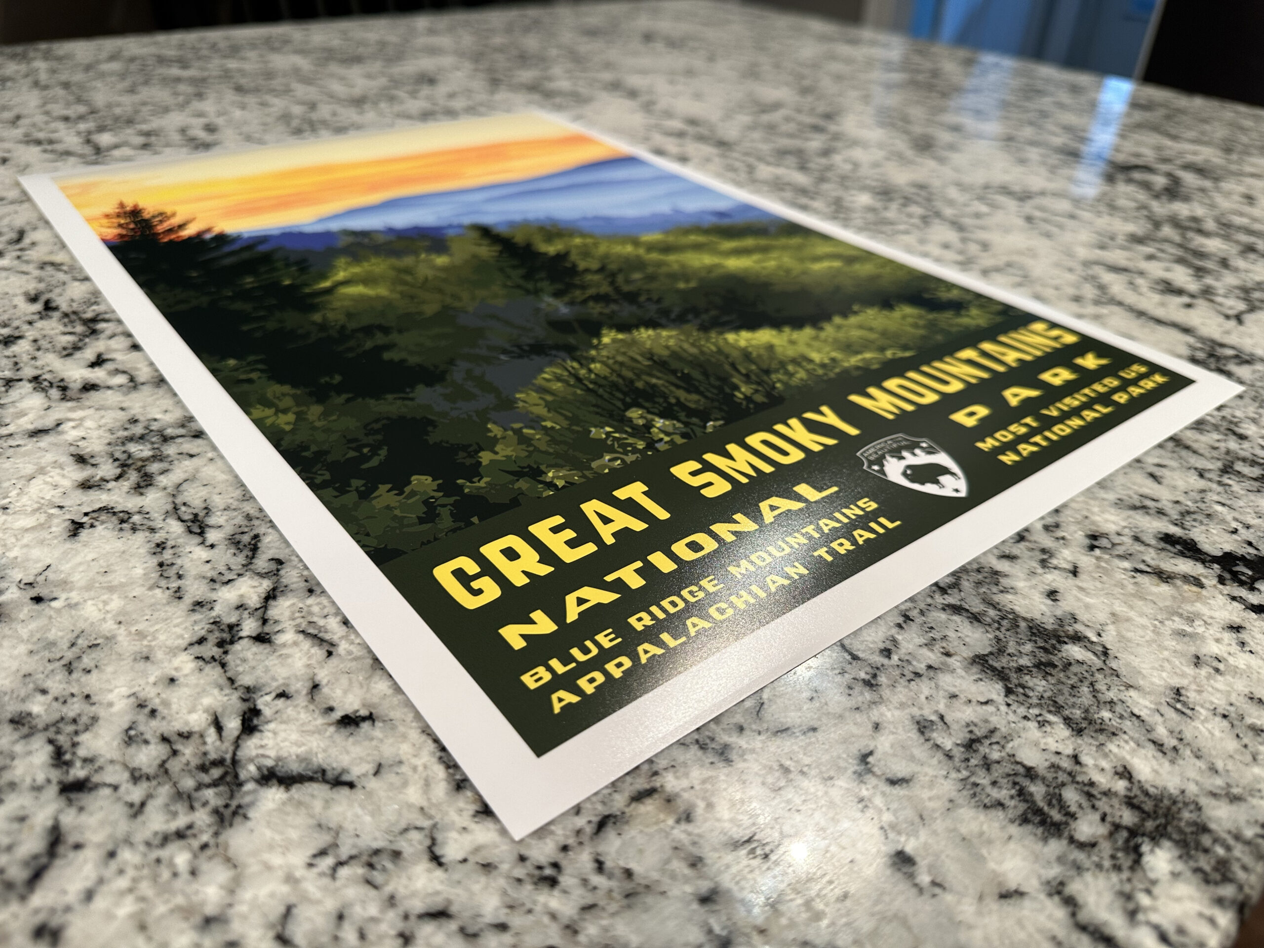 Great Smoky Mountains National Park Poster / Postcard - Go See Design