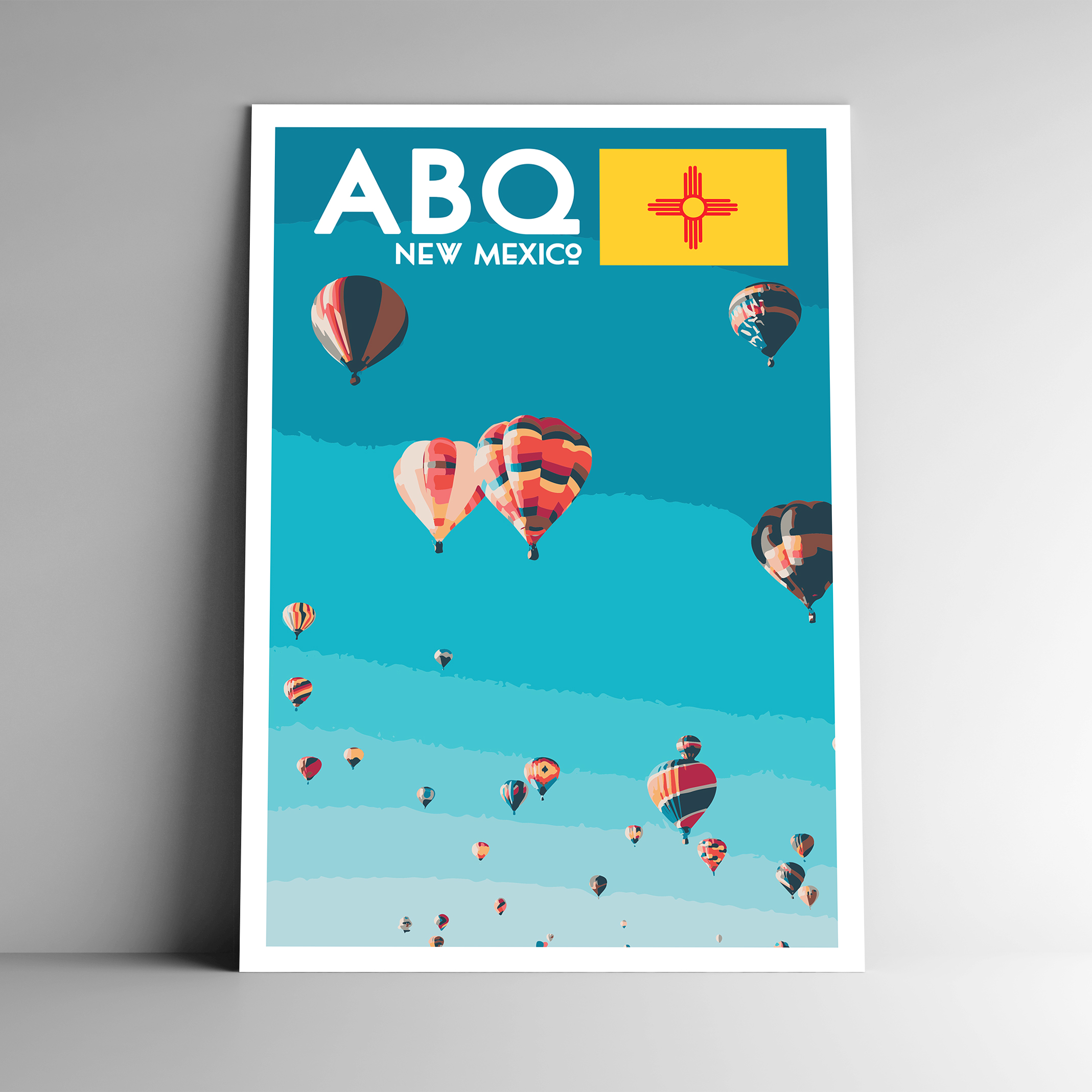 Albuquerque New Mexico Poster / Postcard - Go See Design
