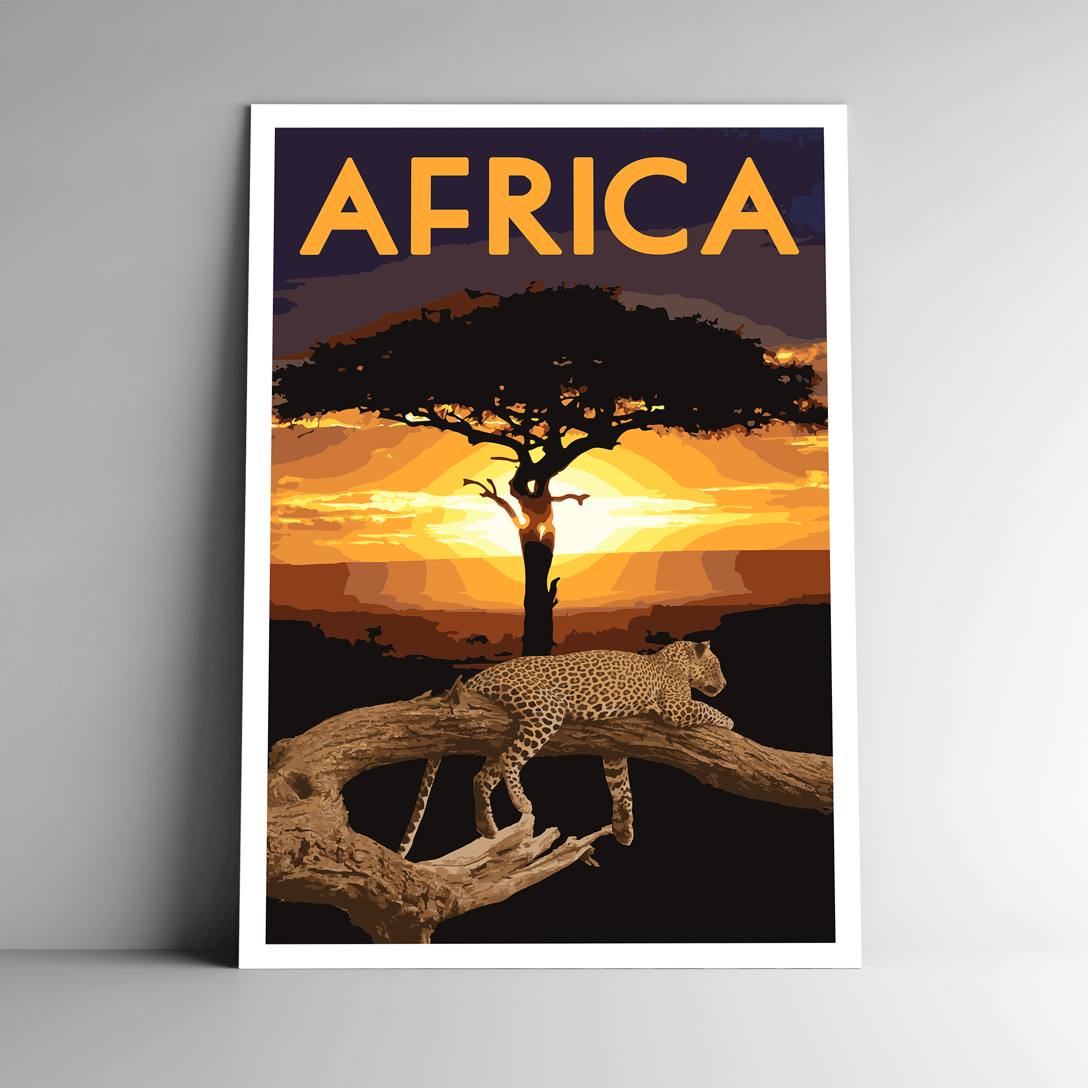 Africa Poster / Postcard - Go See Design