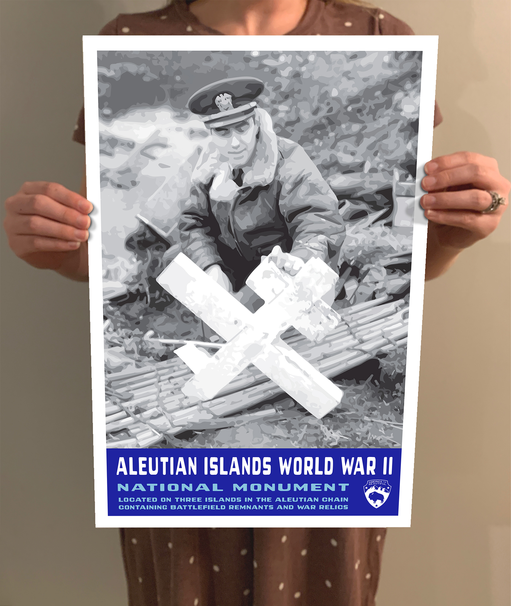 Aleutian Islands World War II National Monument Poster / Postcard - Go ...