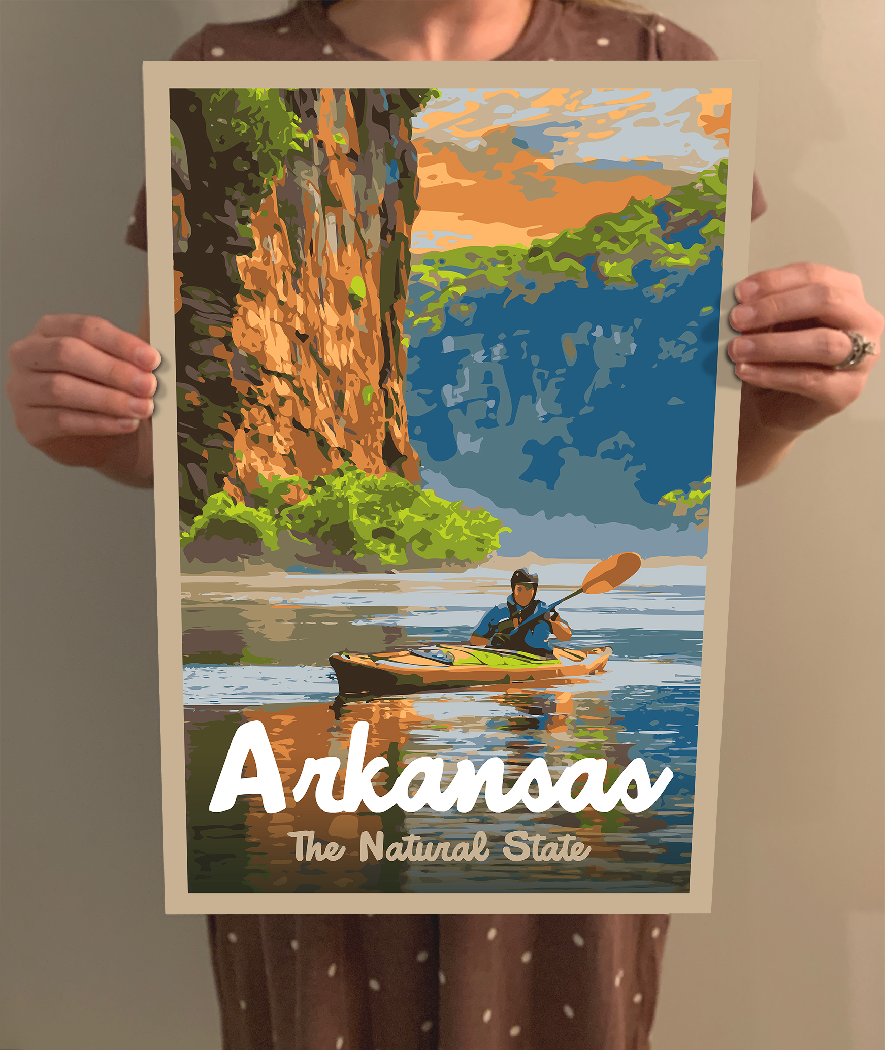 Arkansas: The Natural State Poster / Postcard - Go See Design