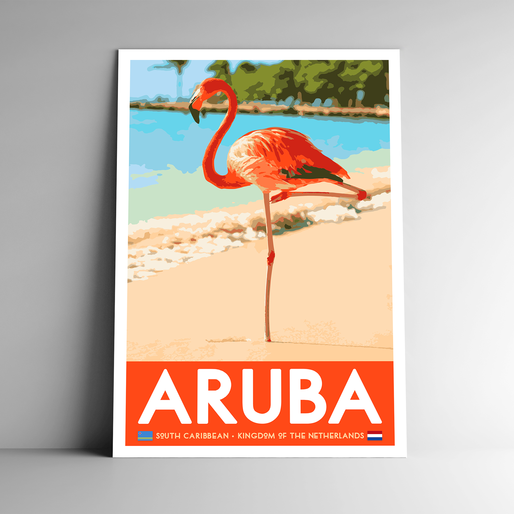Aruba Poster / Postcard - Go See Design