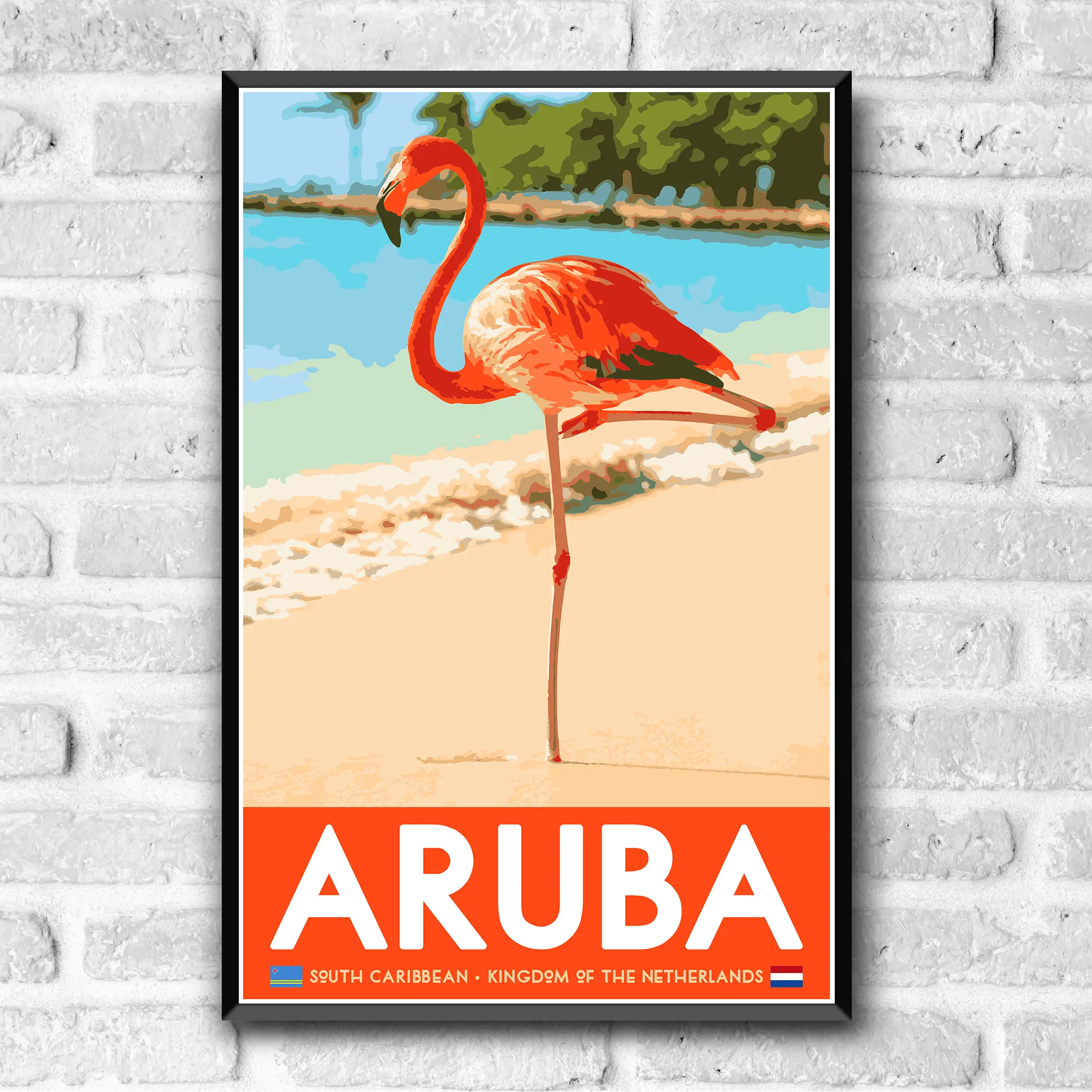 Aruba Poster / Postcard - Go See Design