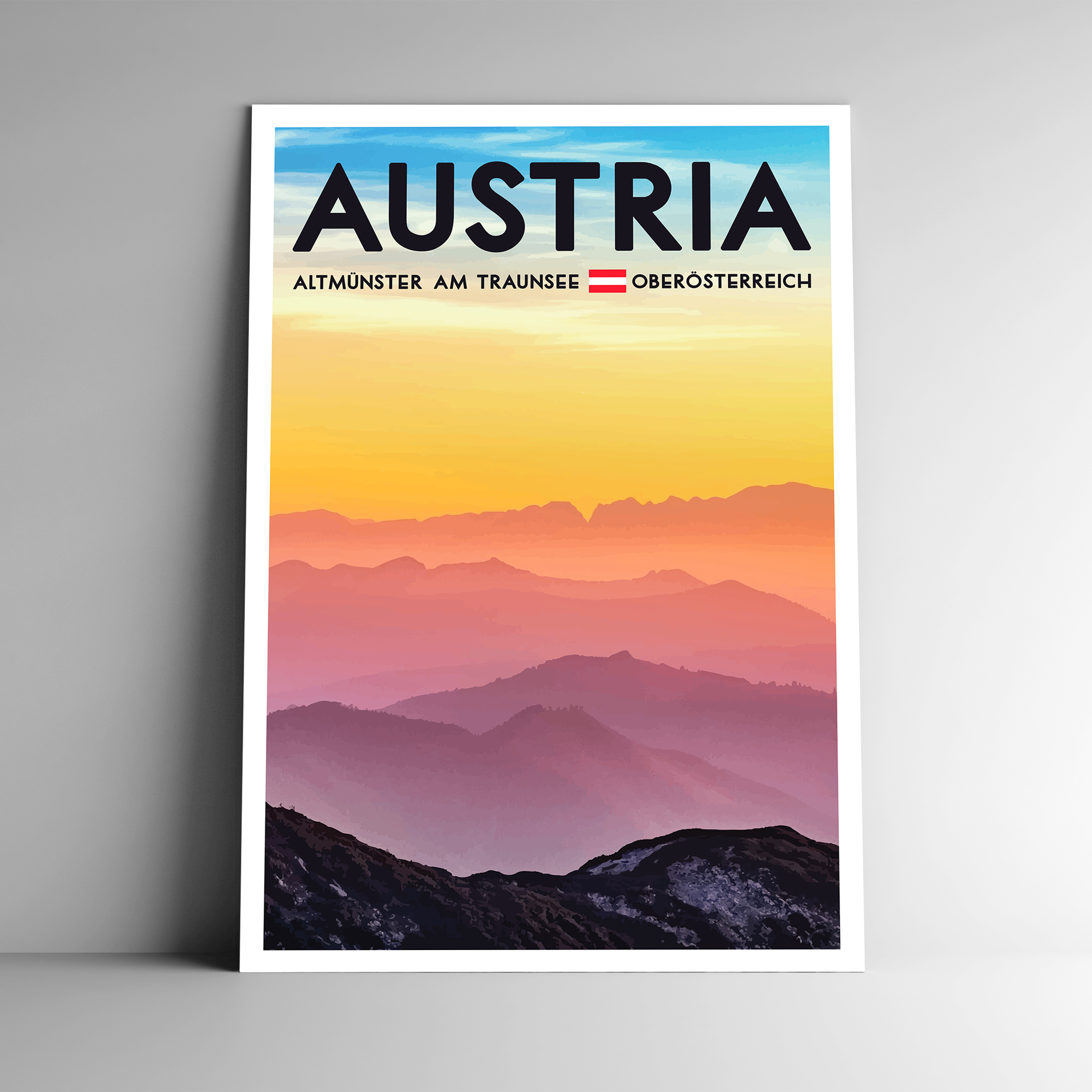 Austria Poster / Postcard - Go See Design