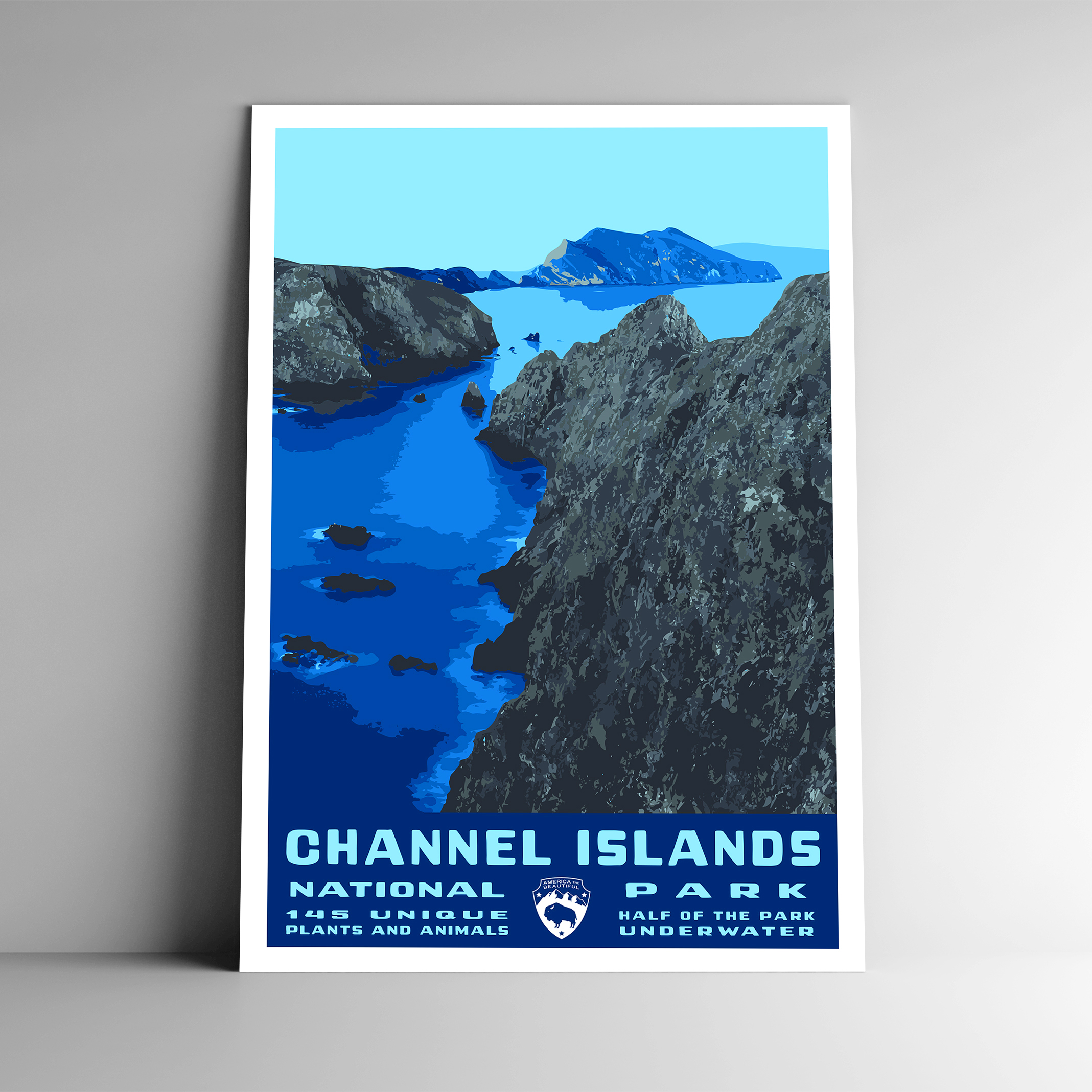 Channel Islands National Park Poster / Postcard - Go See Design