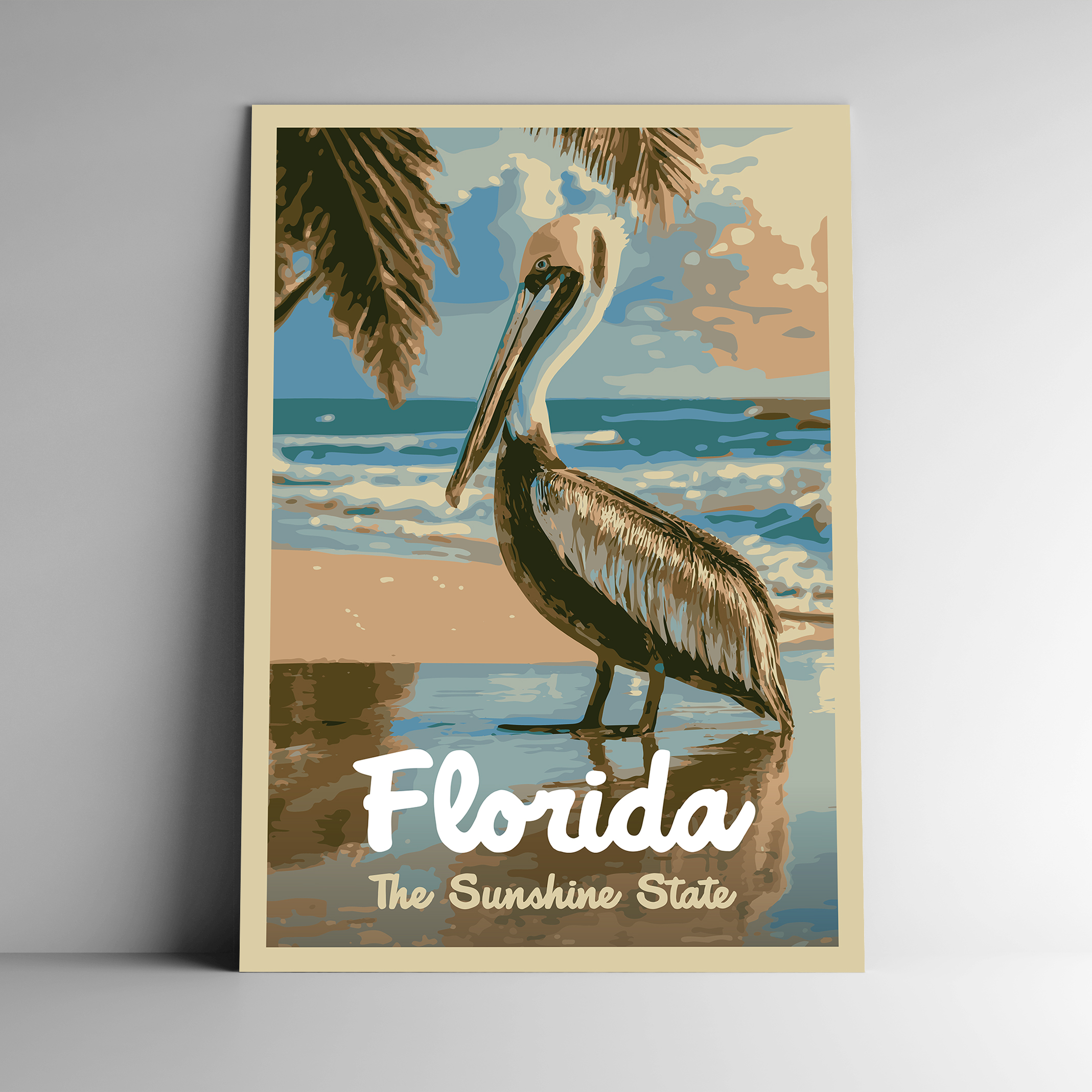 Florida: The Sunshine State Poster / Postcard - Go See Design