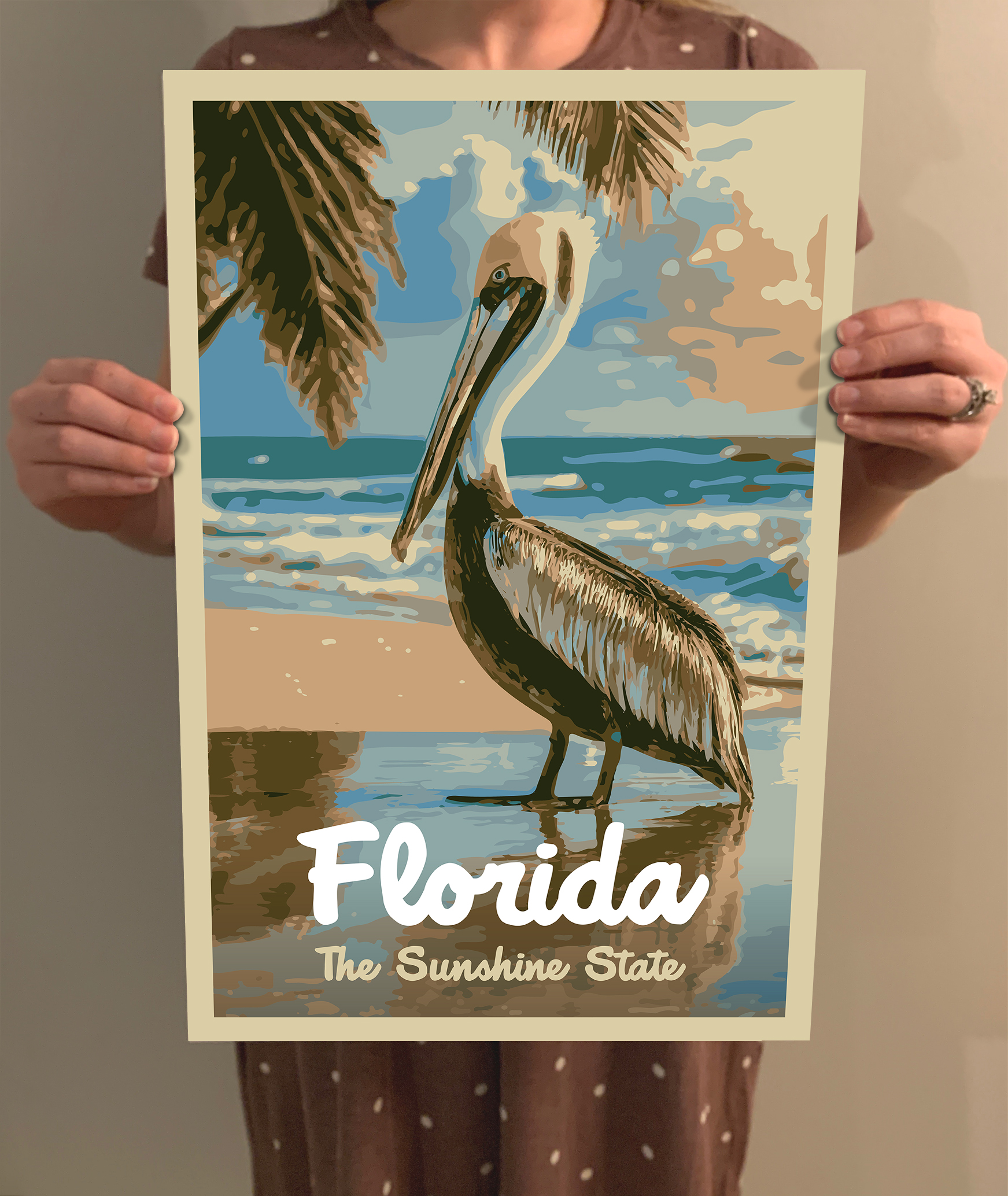 Florida: The Sunshine State Poster / Postcard - Go See Design