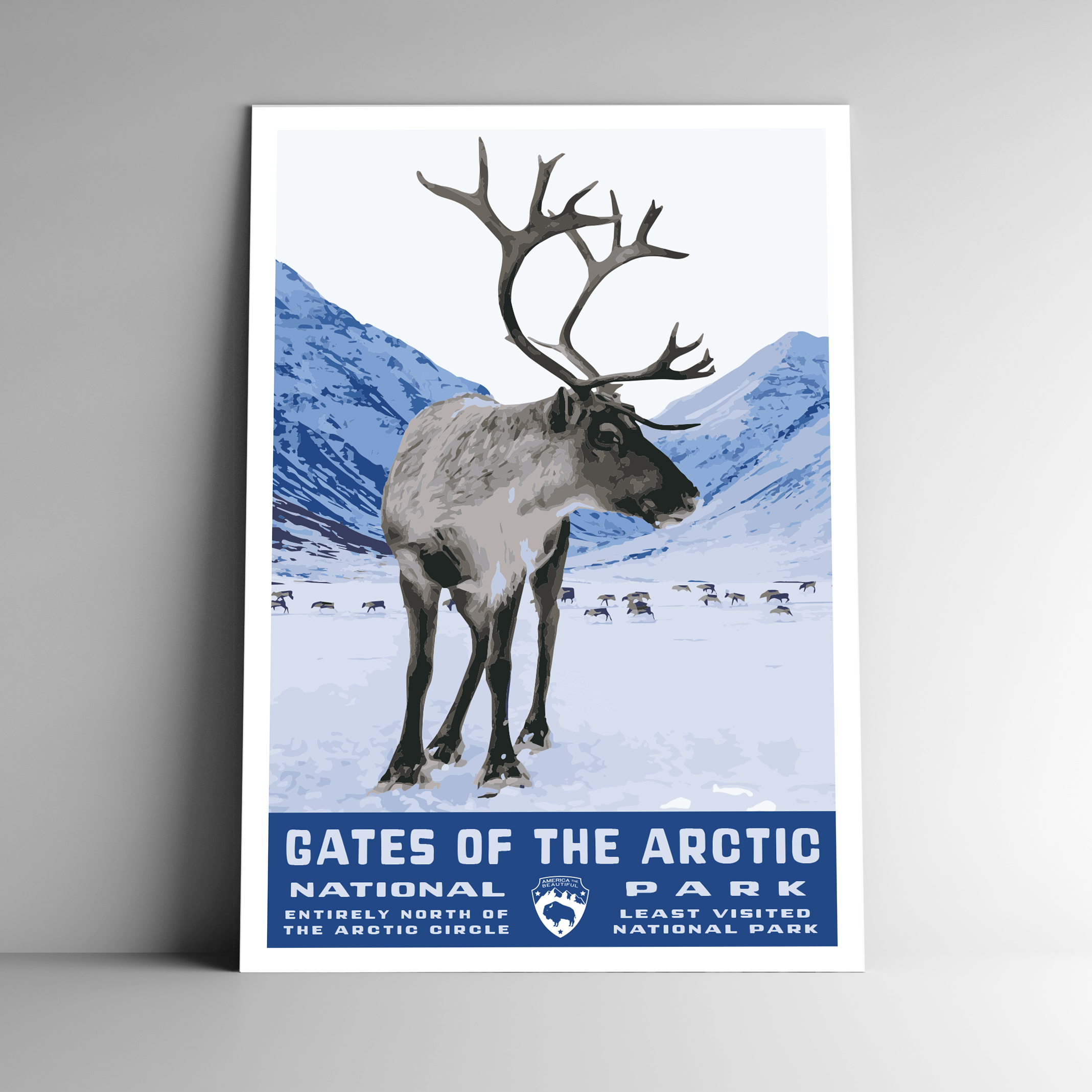 Gates of the Arctic National Park Poster / Postcard - Go See Design