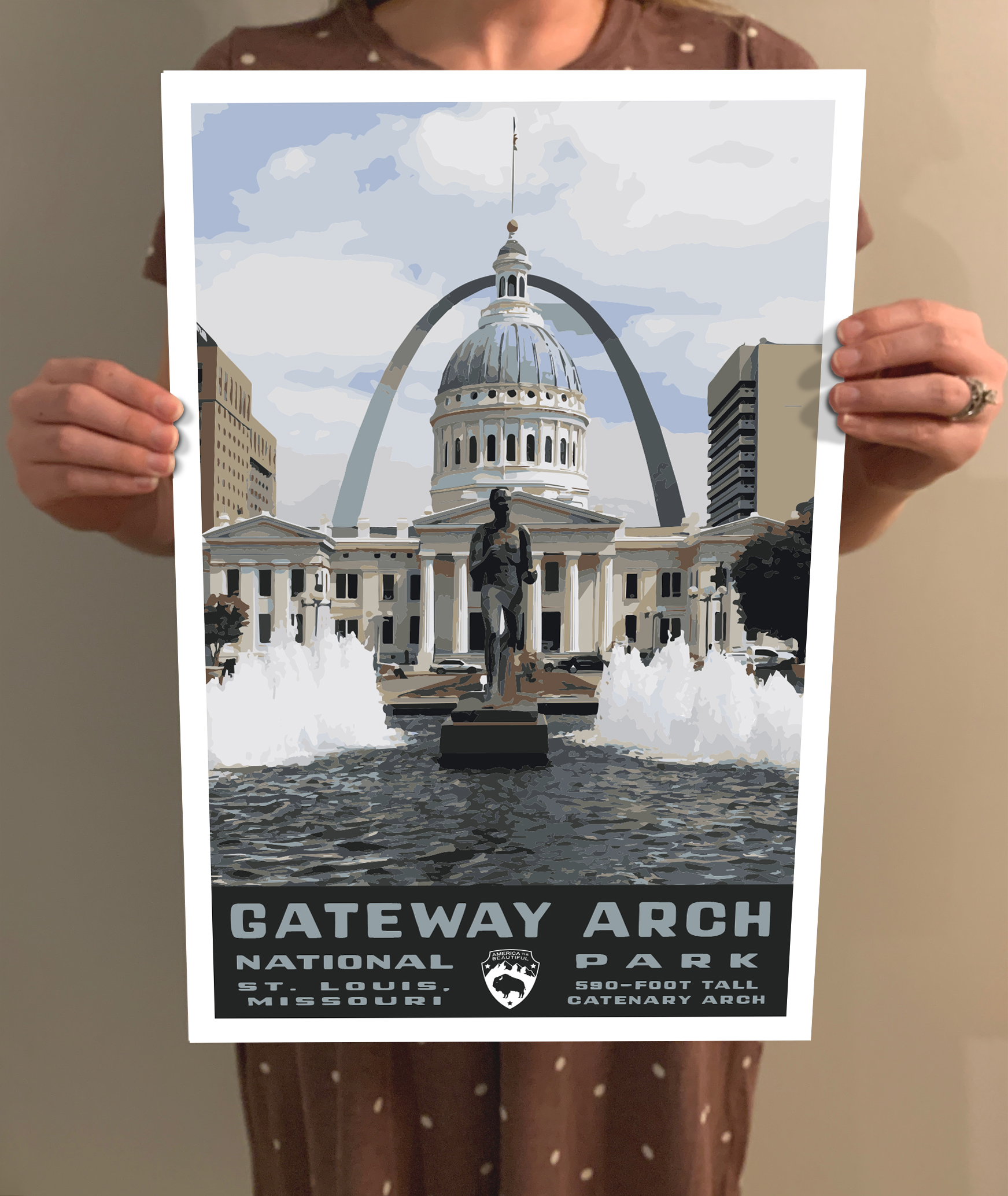 Gateway Arch National Park Poster / Postcard - Go See Design
