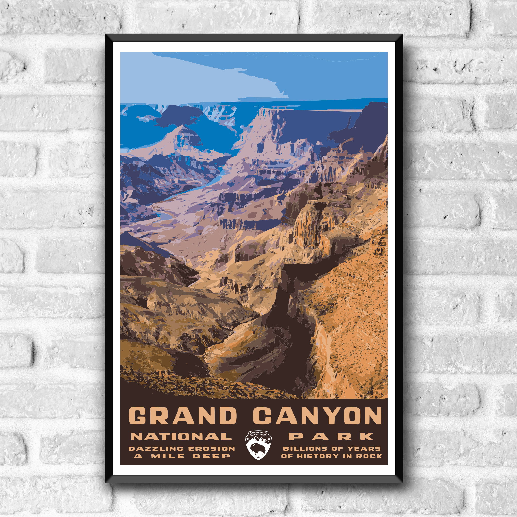 Grand Canyon National Park Poster / Postcard - Go See Design