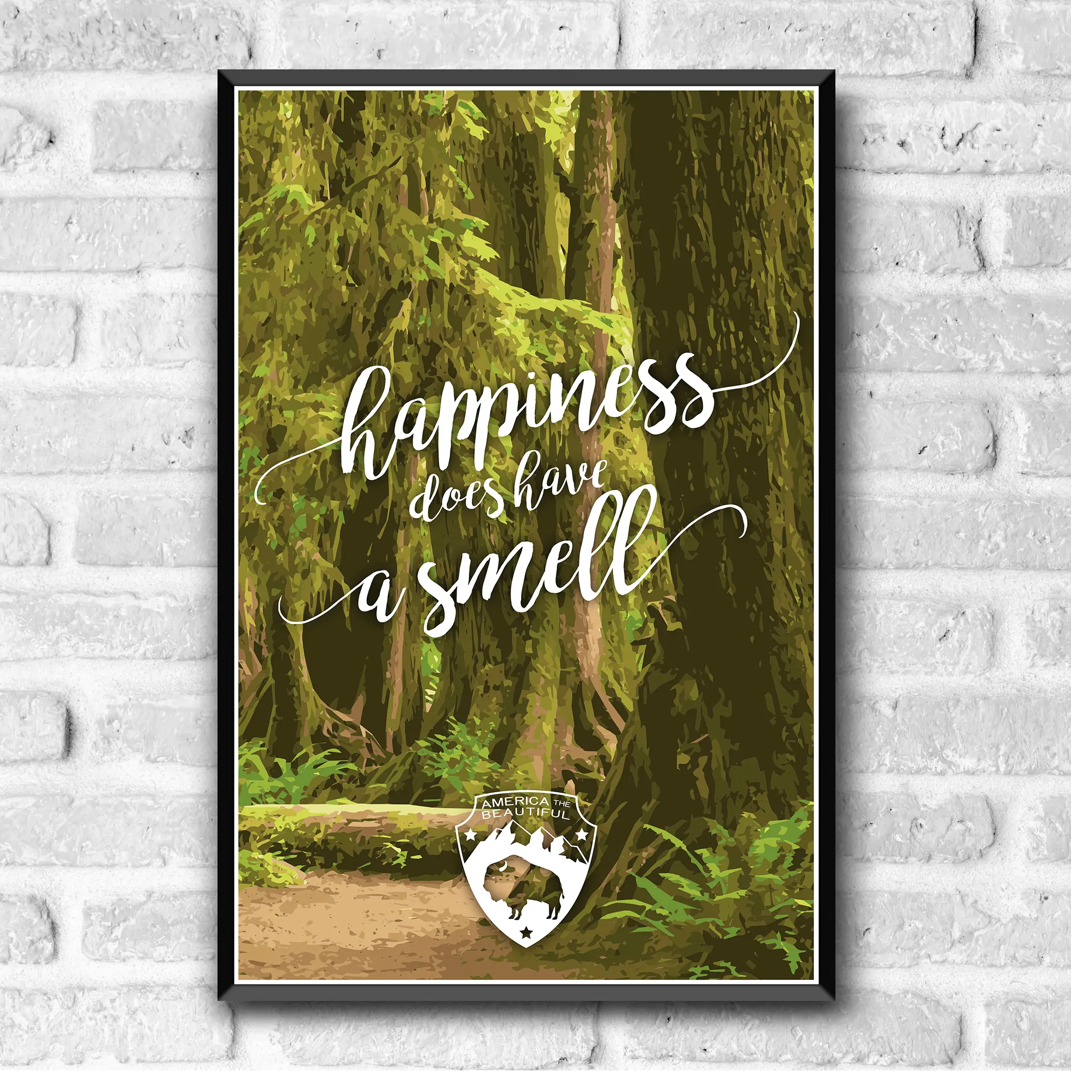 Happiness Does Have a Smell Poster / Postcard - Go See Design