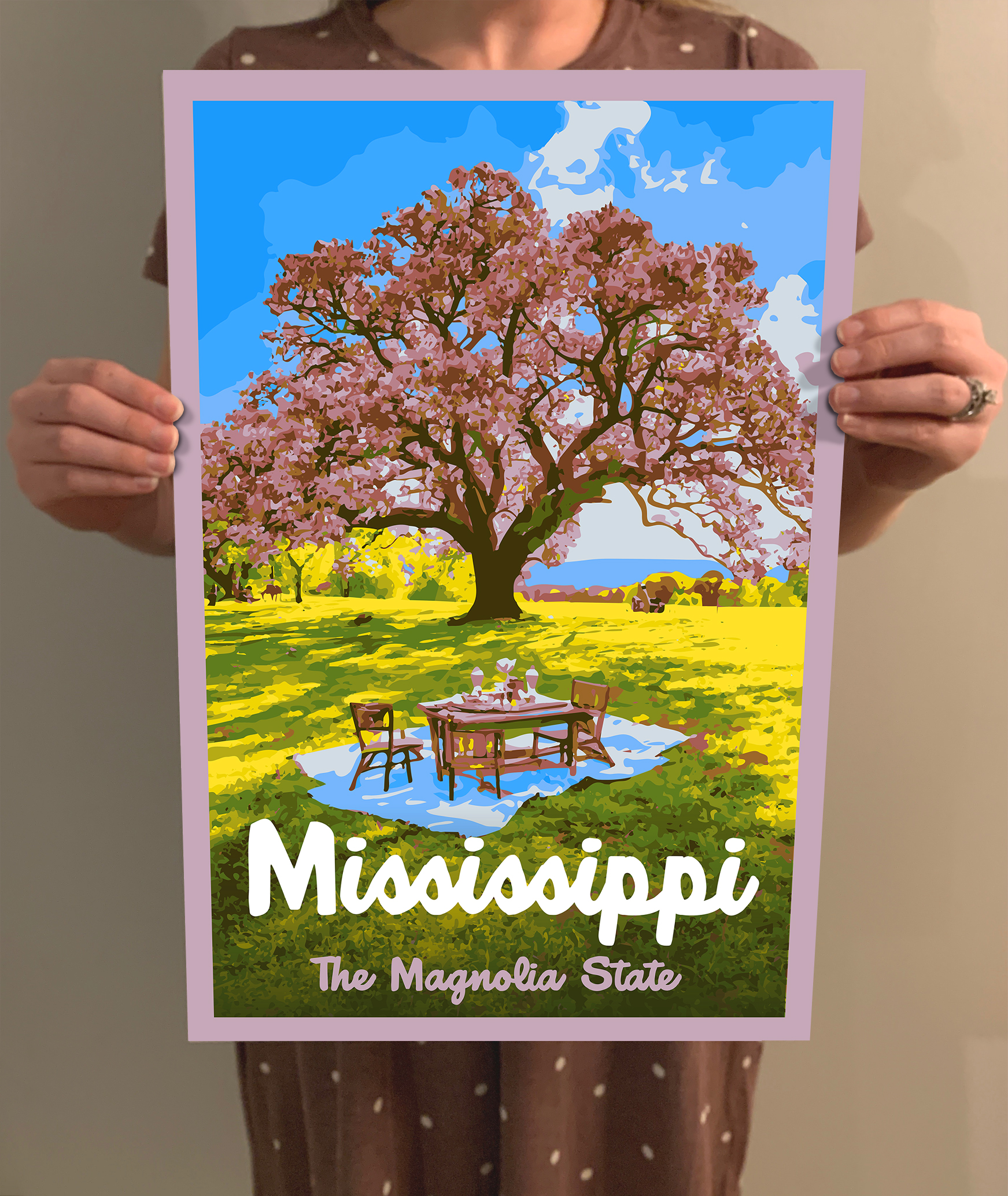 Mississippi: The Magnolia State Poster / Postcard - Go See Design