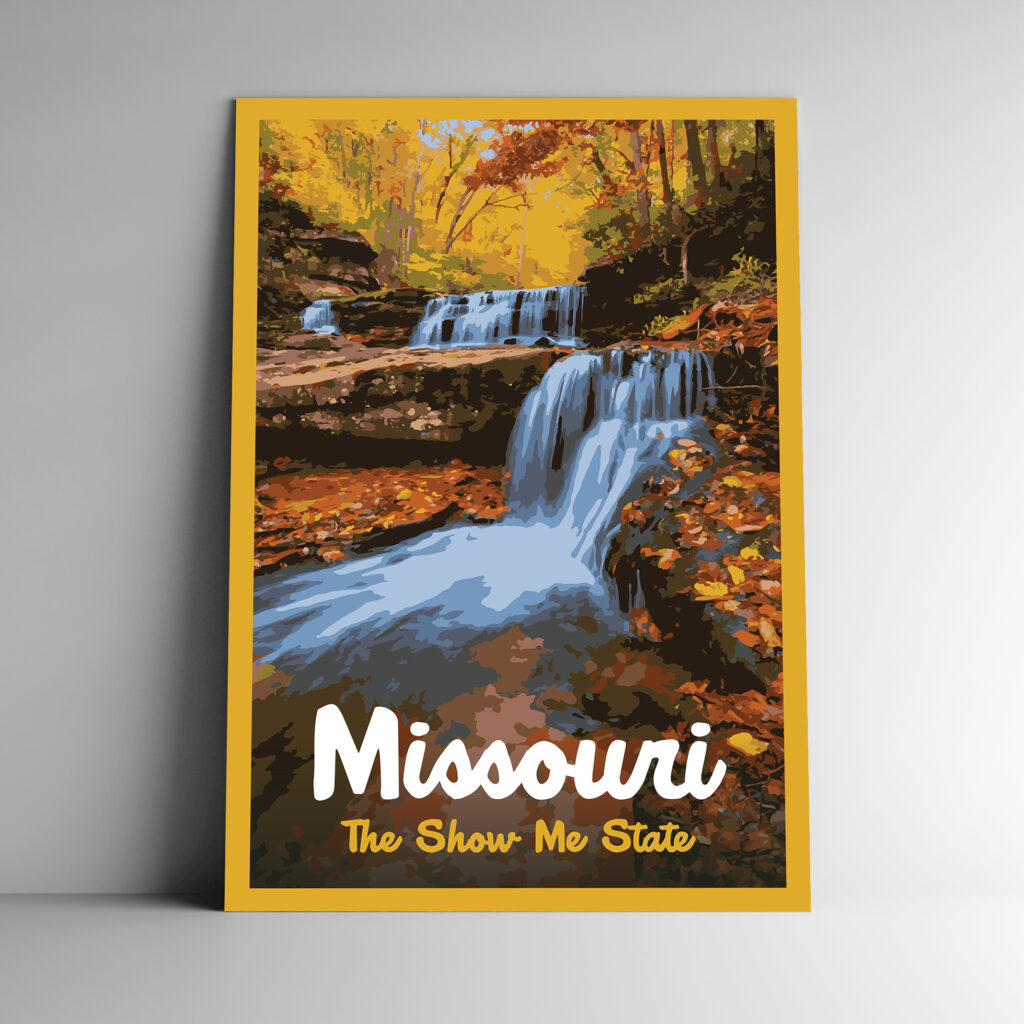Missouri: The Show Me State Poster / Postcard - Go See Design