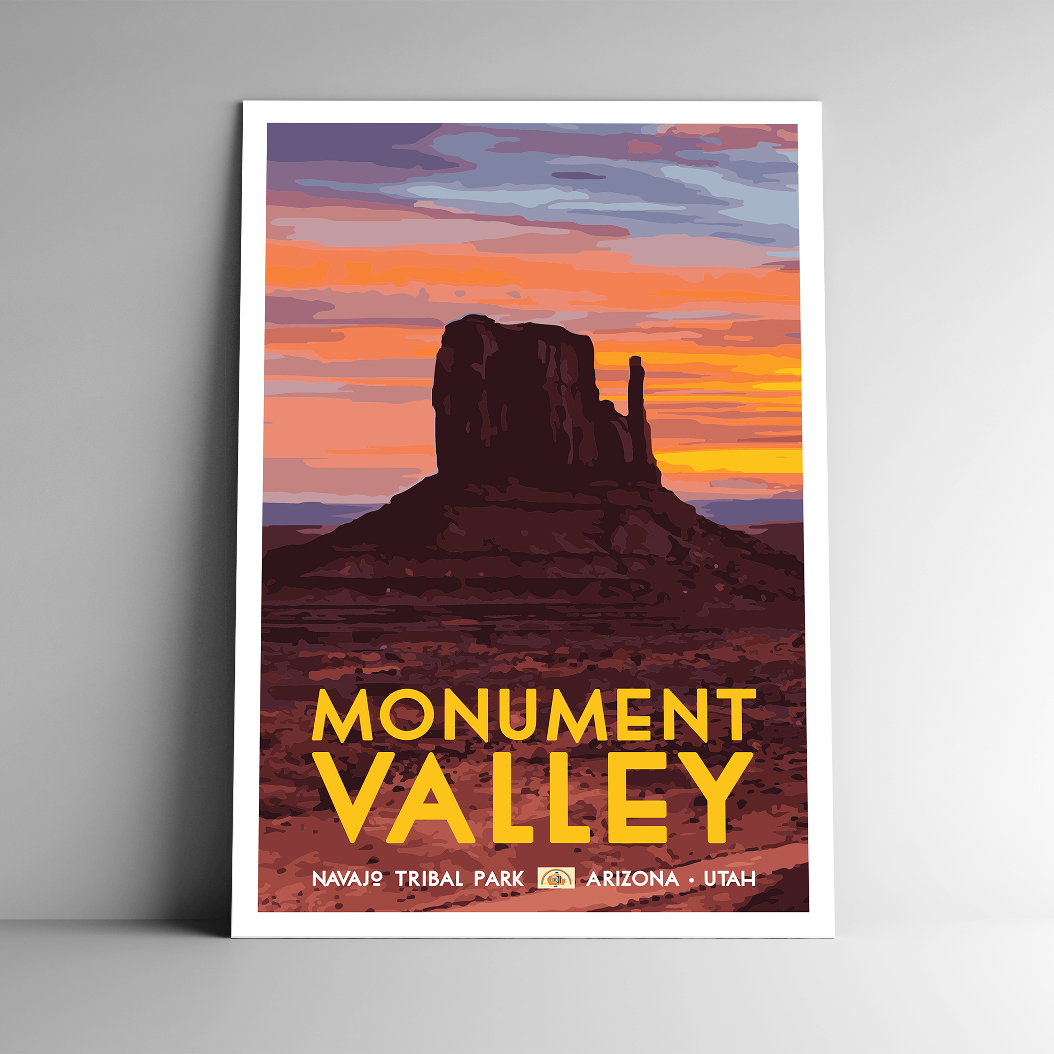 Monument Valley Poster / Postcard - Go See Design