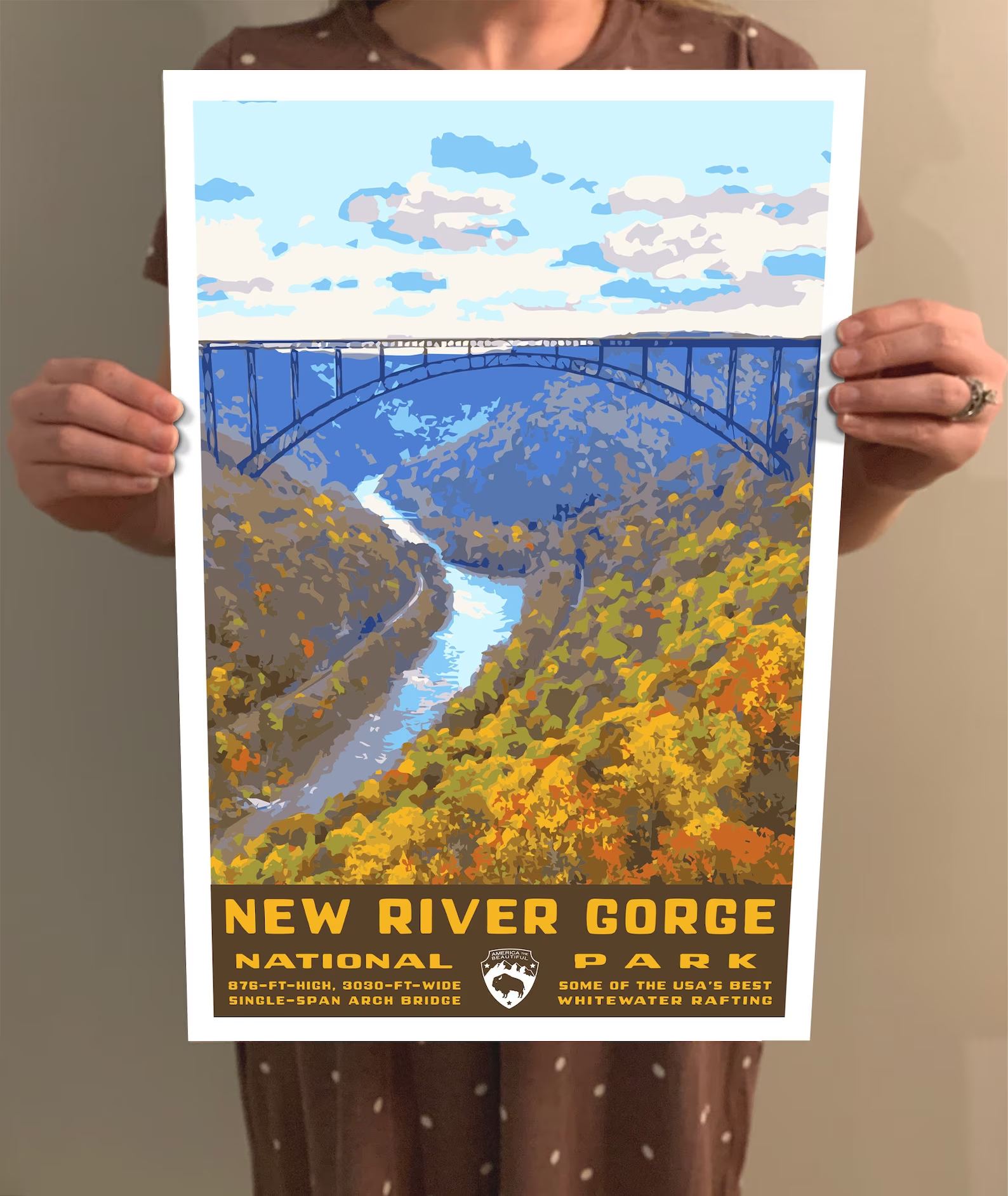 New River Gorge National Park Poster / Postcard - Go See Design