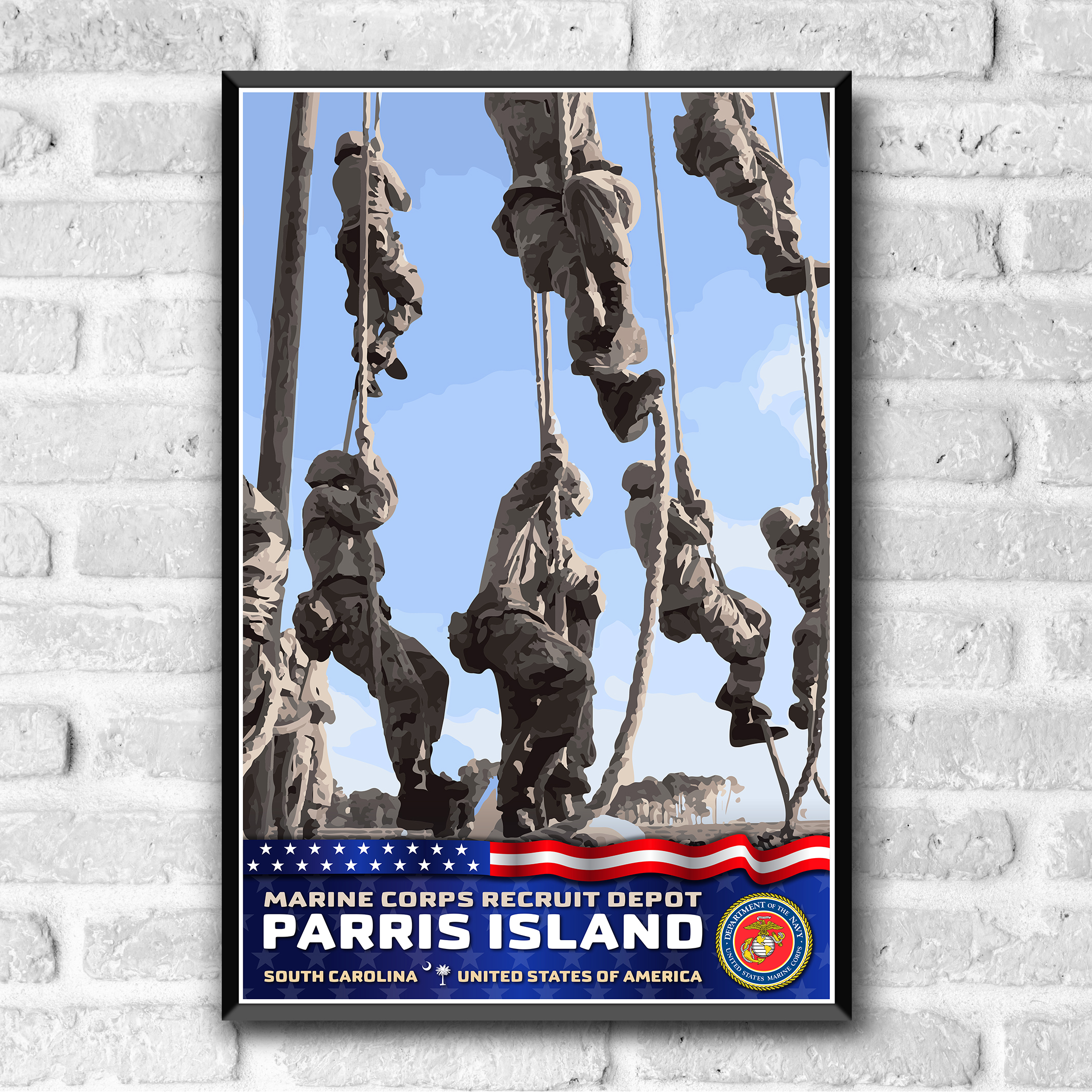 Marine Corps Recruit Depot Parris Island (Training) Poster / Postcard ...