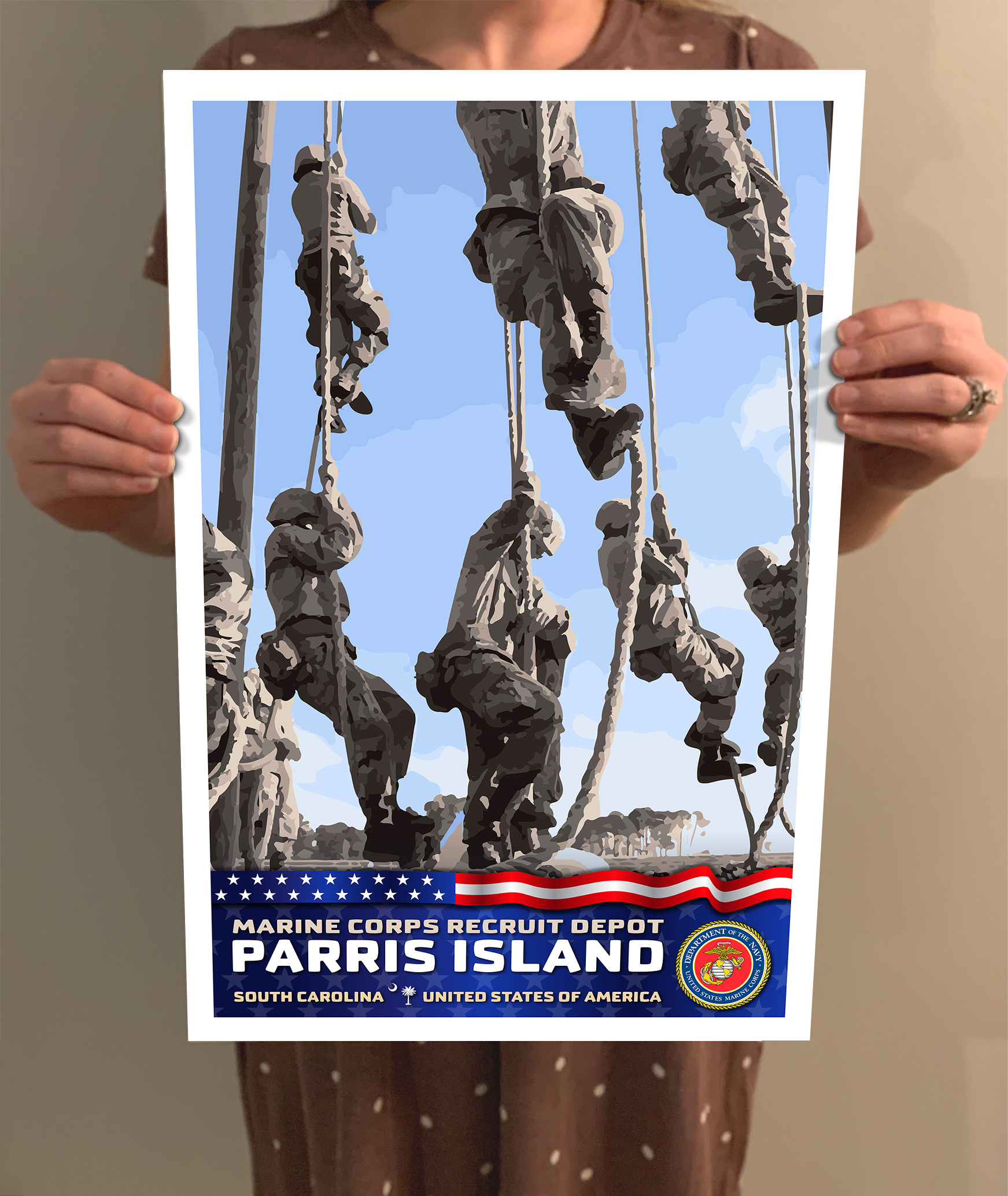 Marine Corps Recruit Depot Parris Island (Training) Poster / Postcard ...