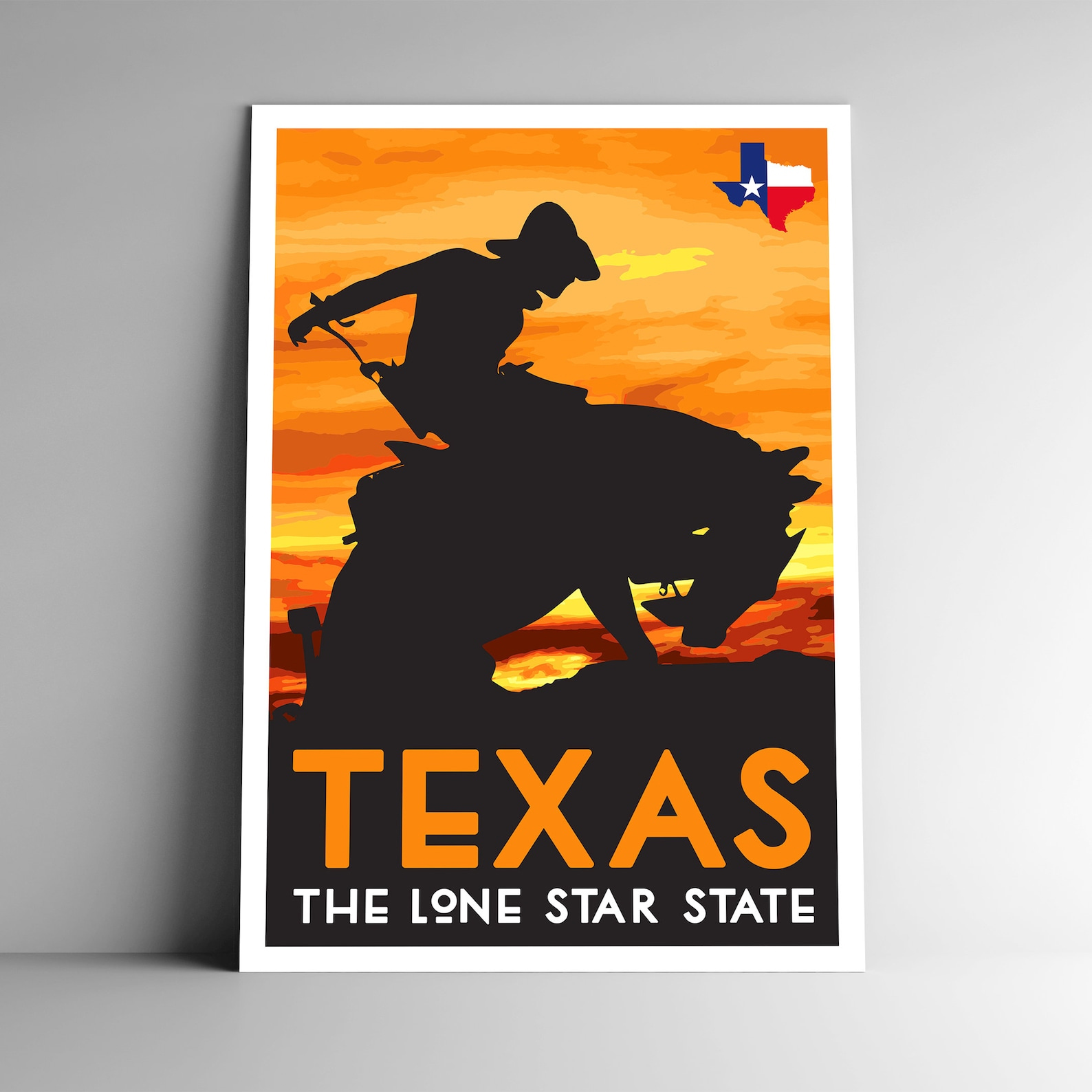Texas Poster / Postcard - Go See Design
