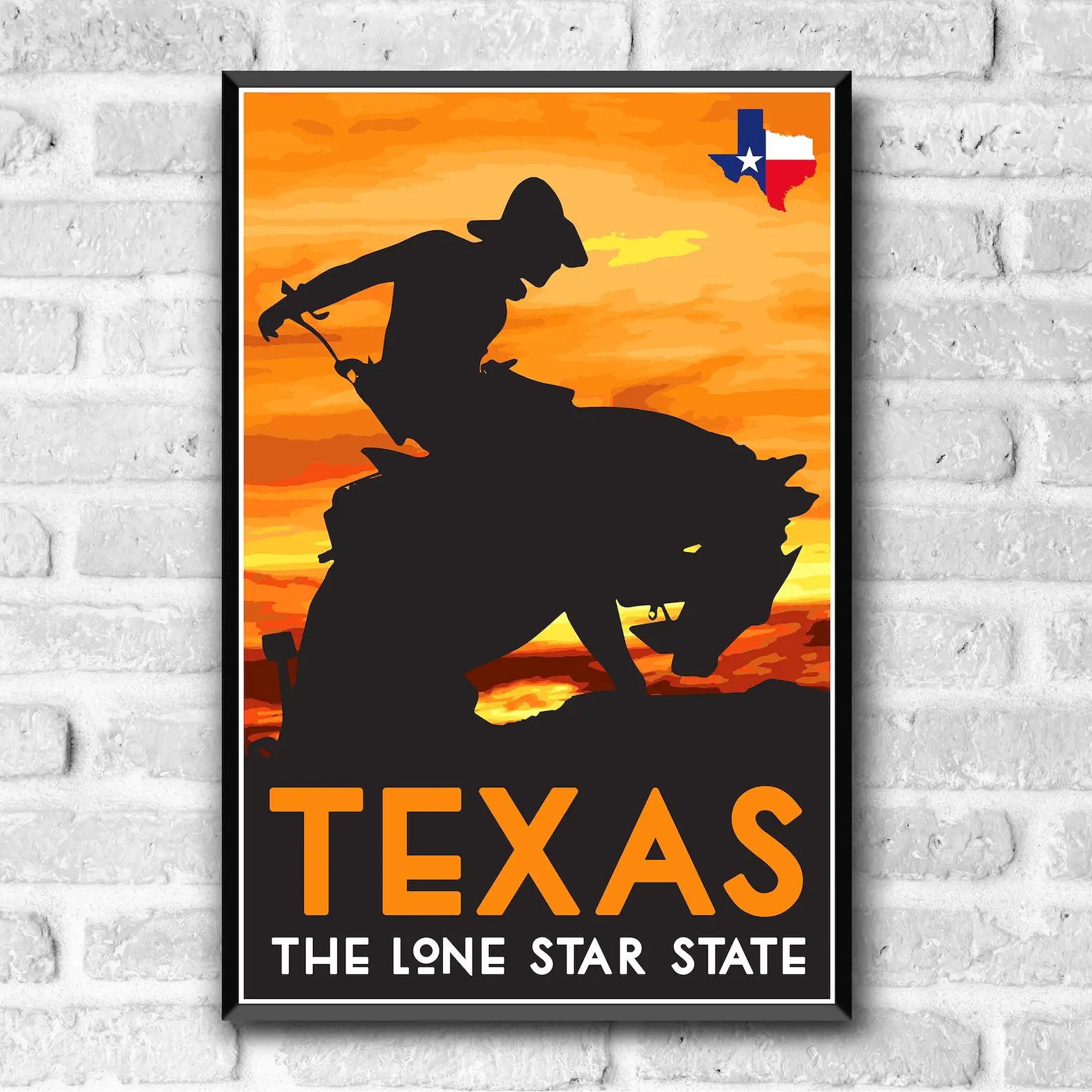 Texas Poster / Postcard - Go See Design