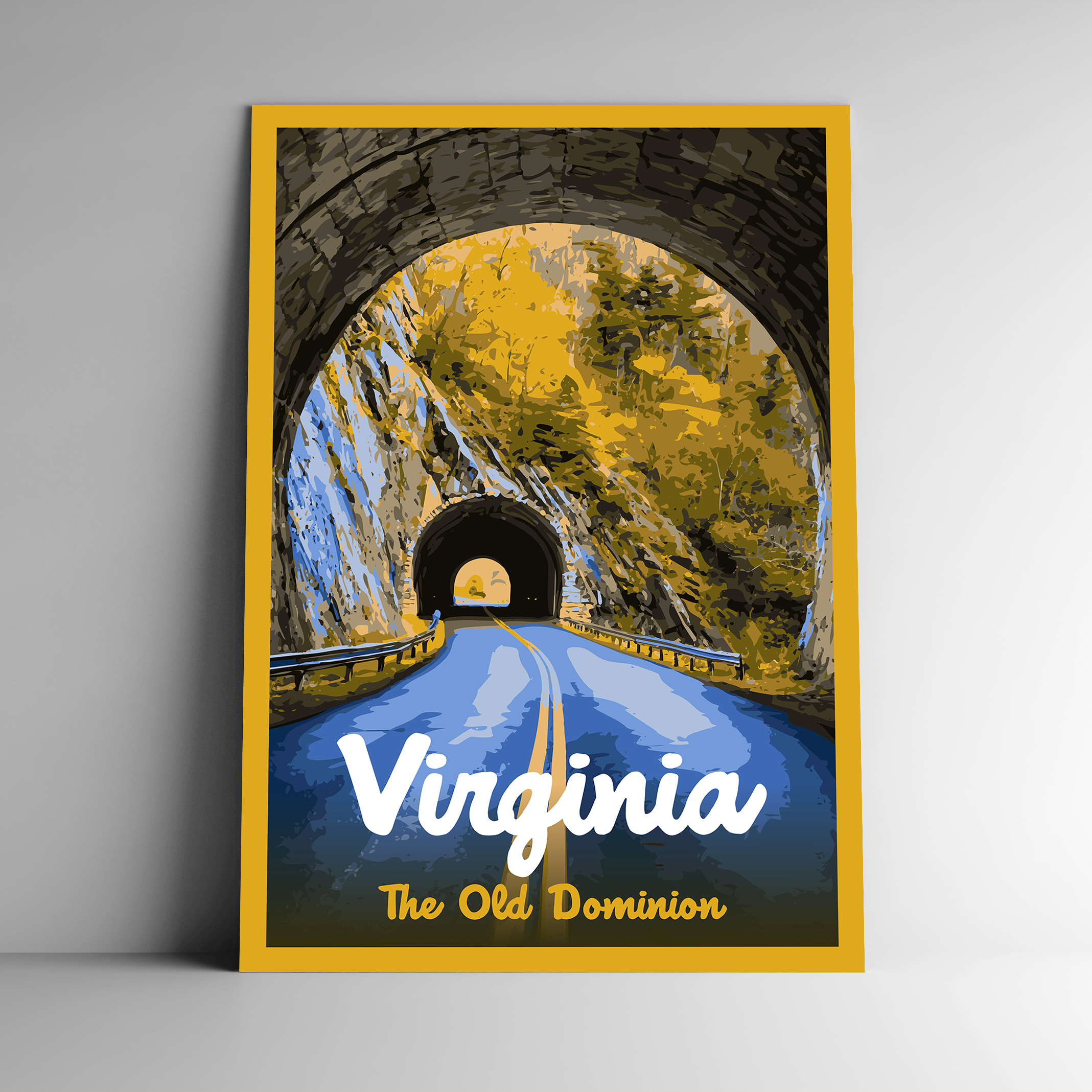 Virginia: The Old Dominion Poster / Postcard - Go See Design