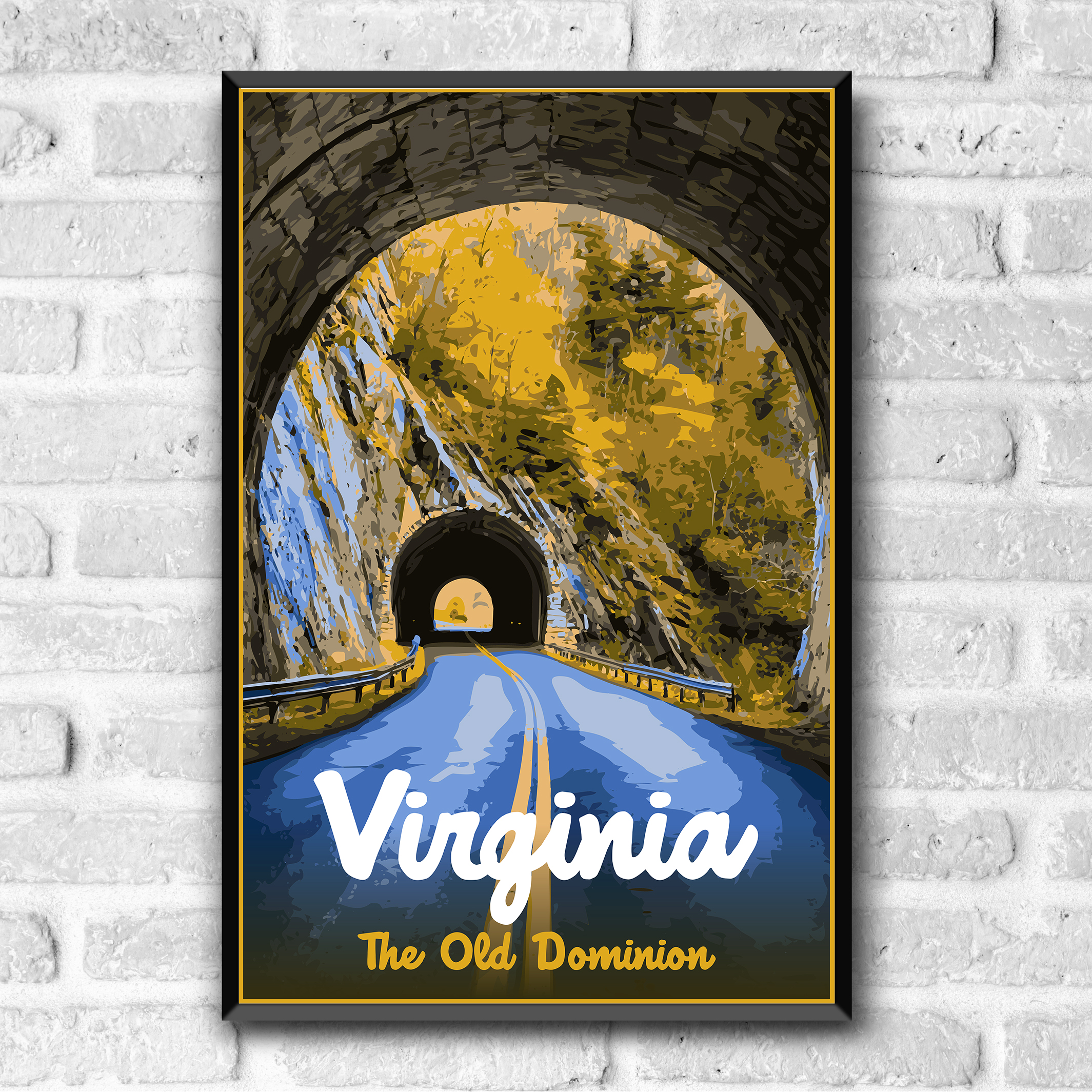 Virginia: The Old Dominion Poster / Postcard - Go See Design
