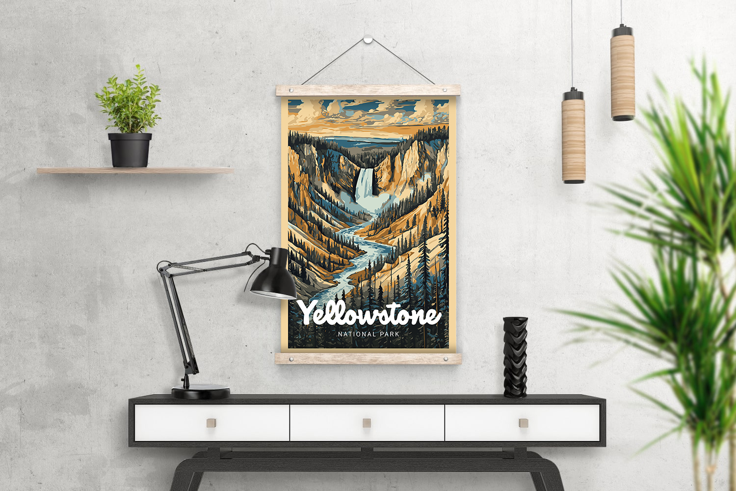 Yellowstone National Park Poster / Postcard - Go See Design