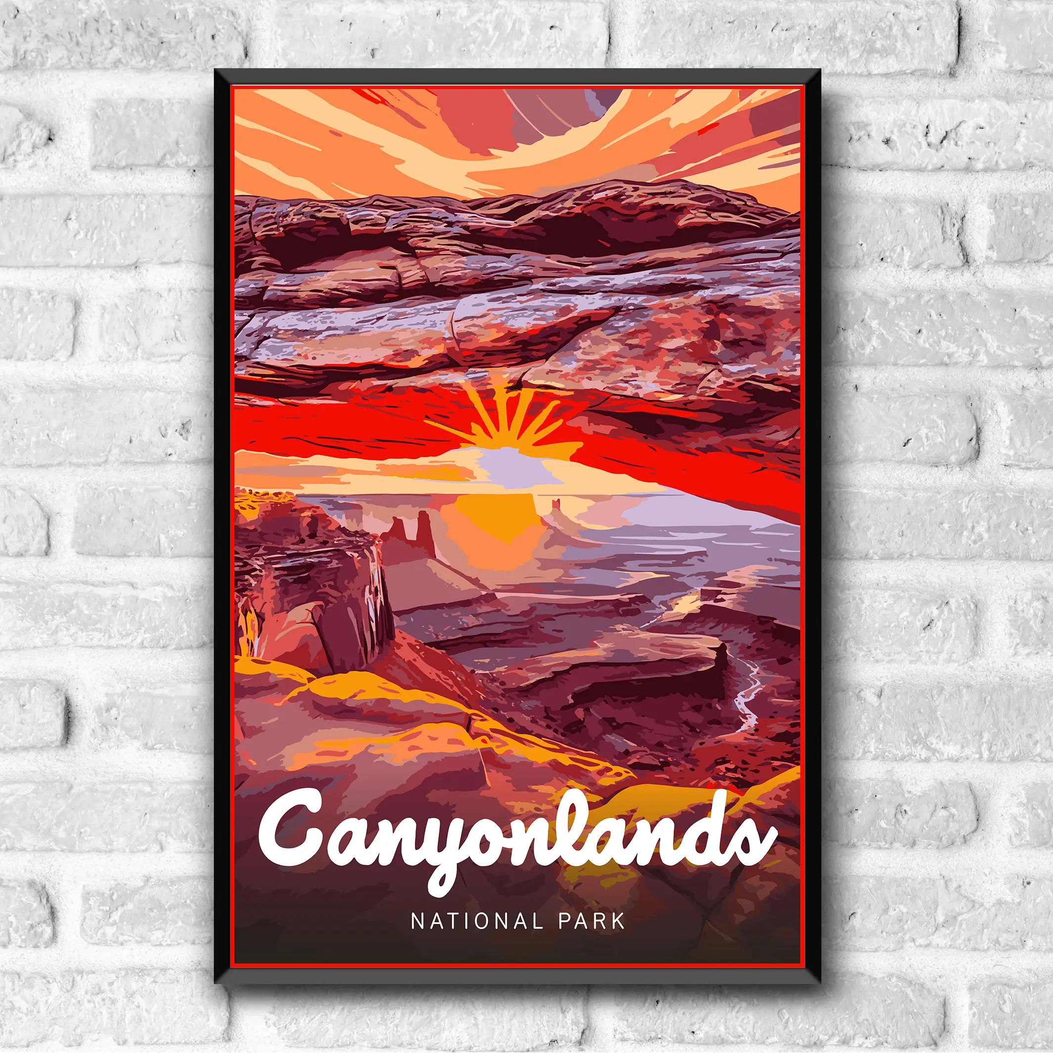 Canyonlands National Park Poster / Postcard - Go See Design