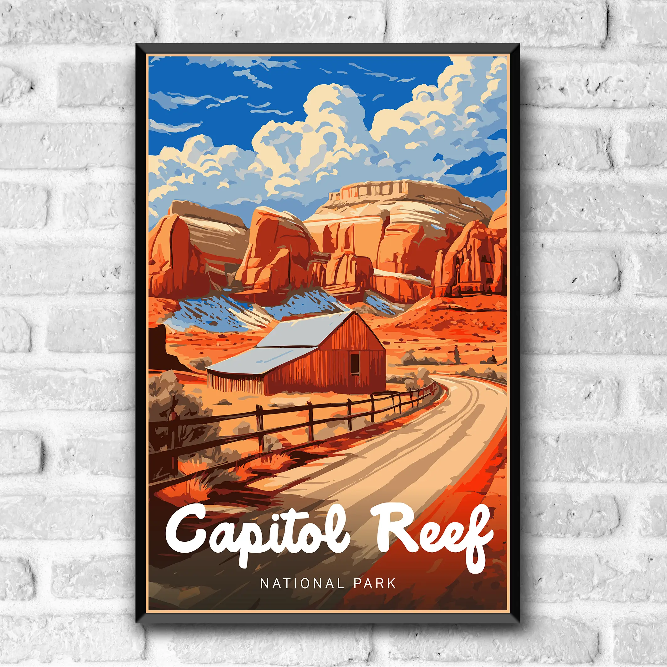 Capitol Reef National Park Poster / Postcard - Go See Design