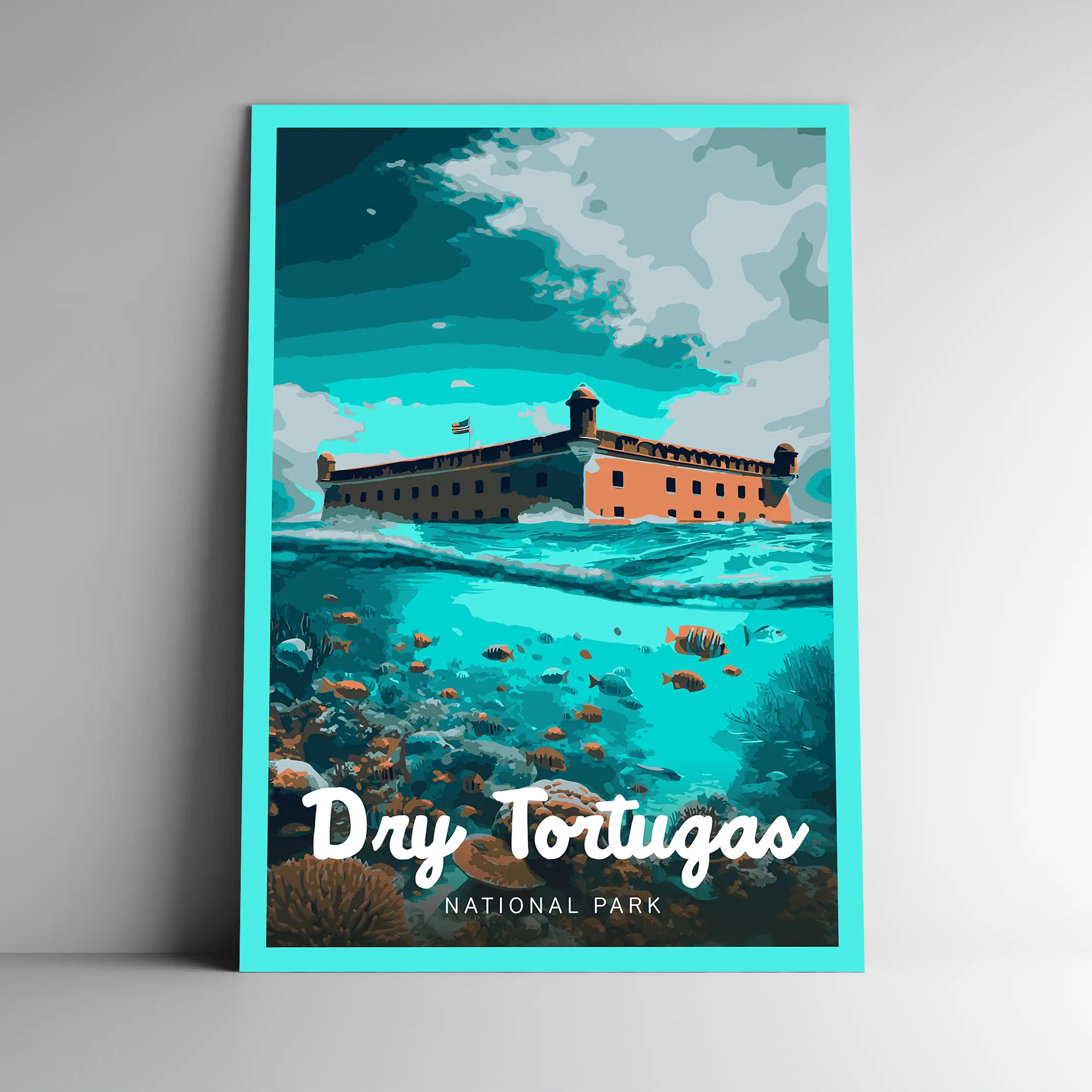 Dry Tortugas National Park Poster / Postcard - Go See Design