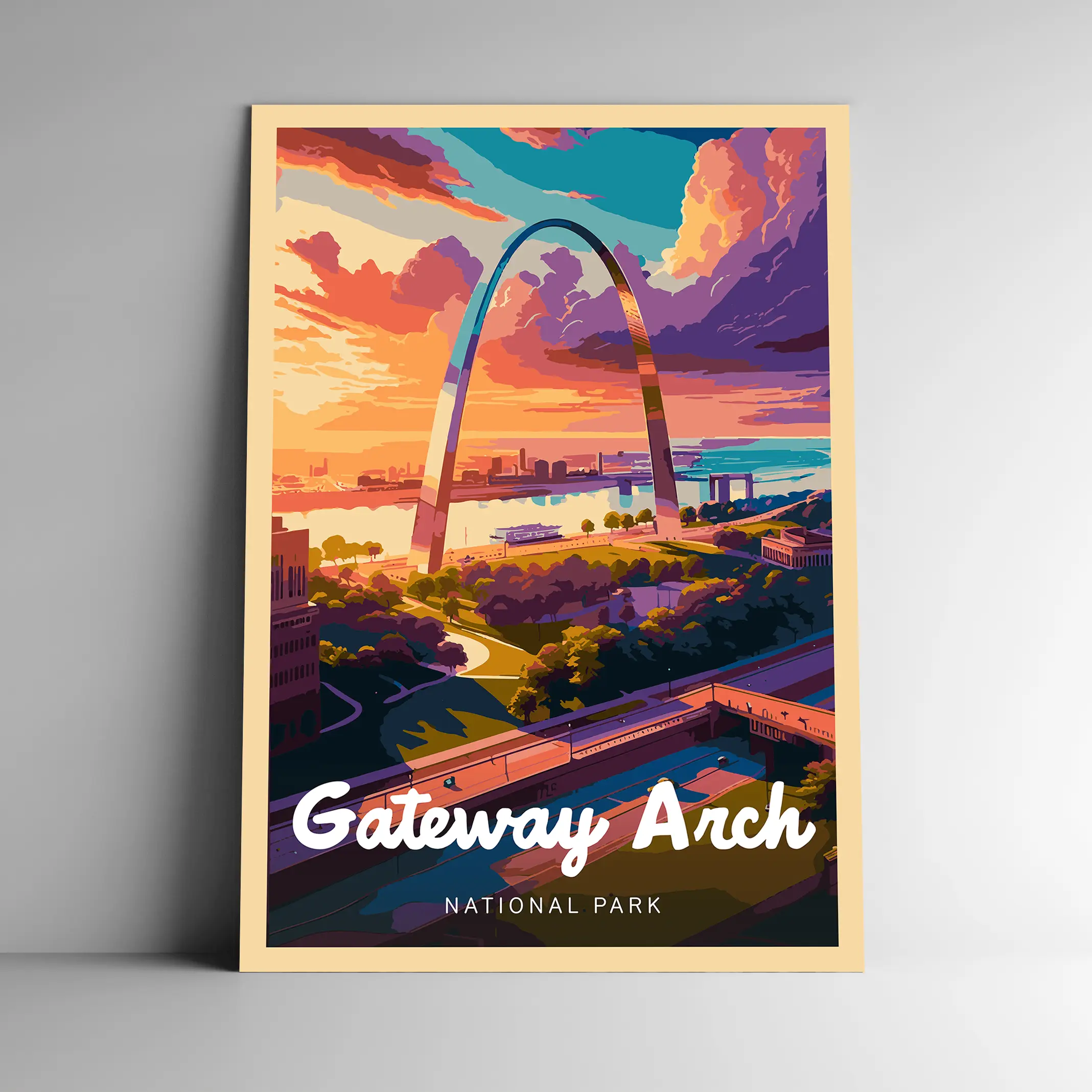 Gateway Arch National Park Poster / Postcard - Go See Design