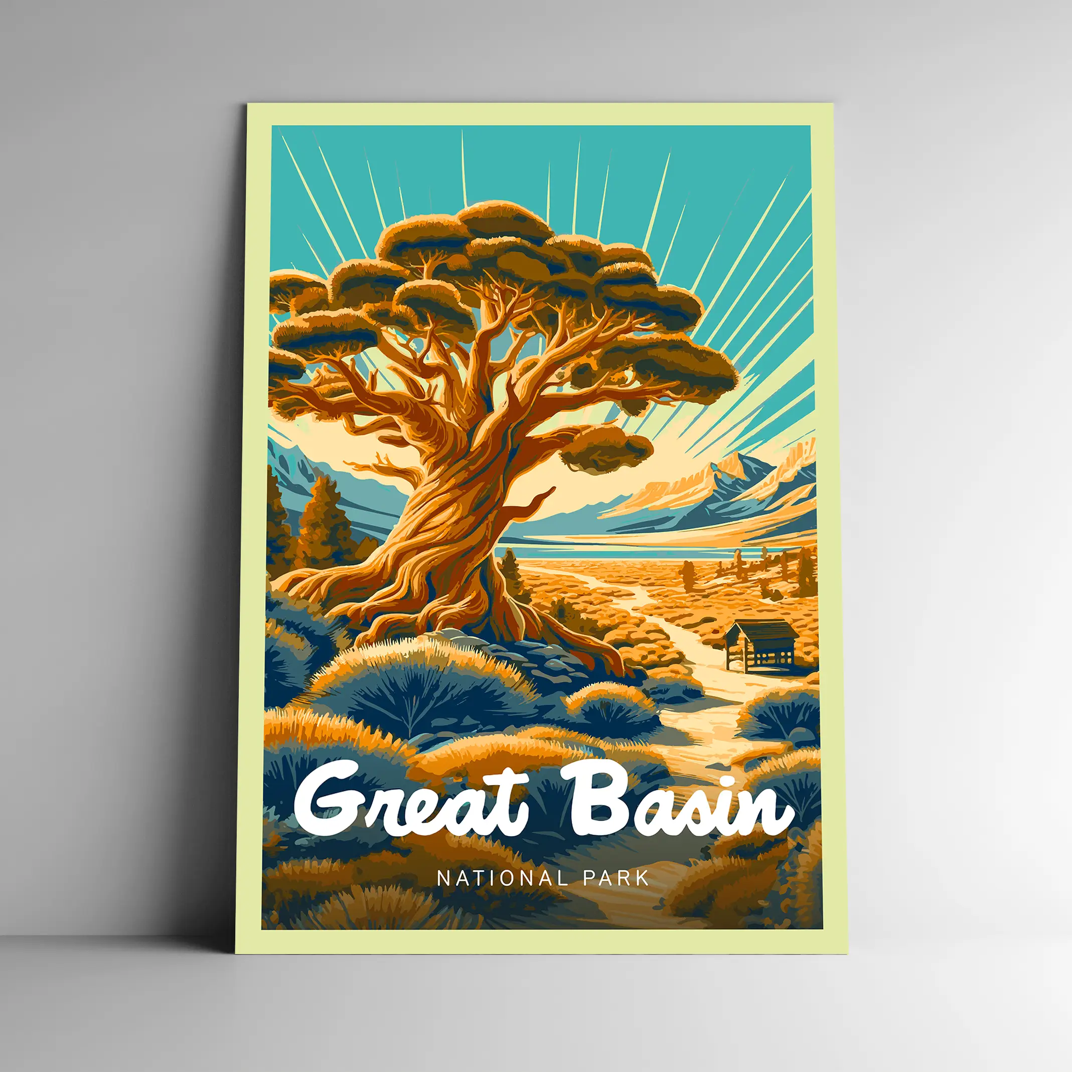 Great Basin National Park Poster / Postcard - Go See Design