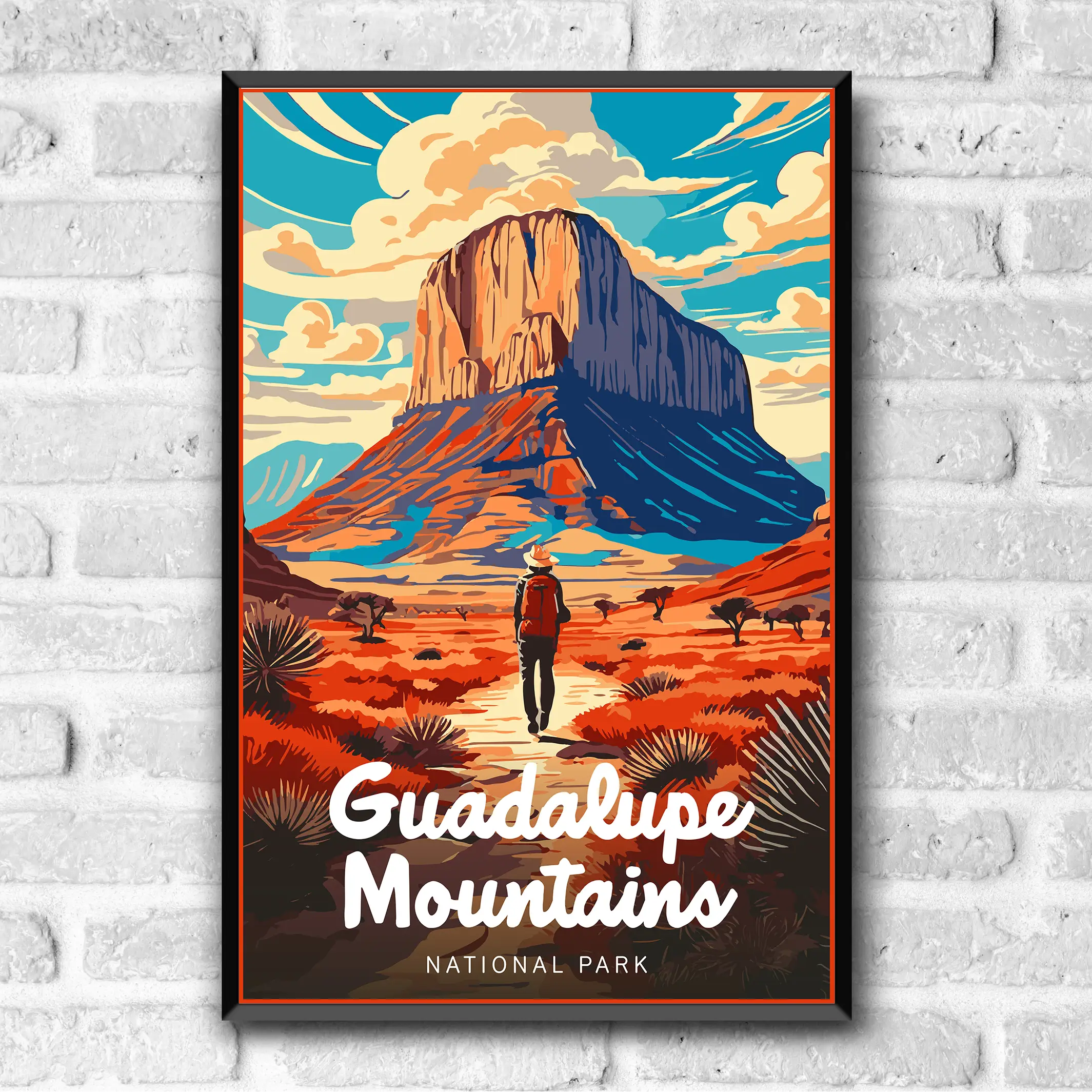Guadalupe Mountains National Park Poster / Postcard - Go See Design