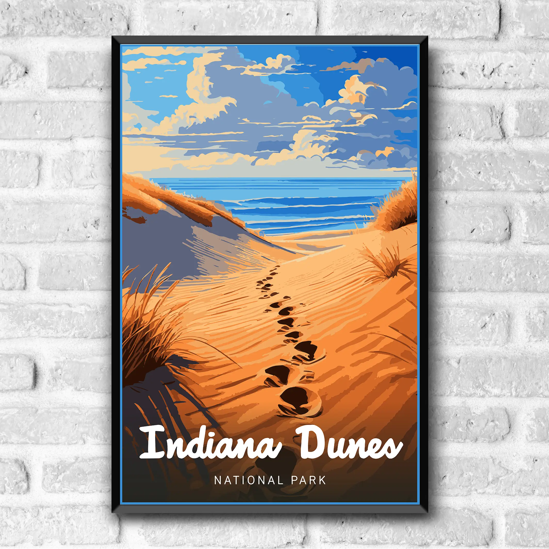 Indiana Dunes National Park Poster / Postcard - Go See Design