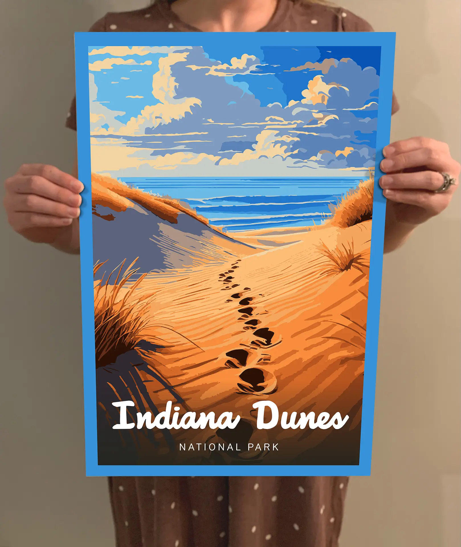 Indiana Dunes National Park Poster / Postcard - Go See Design