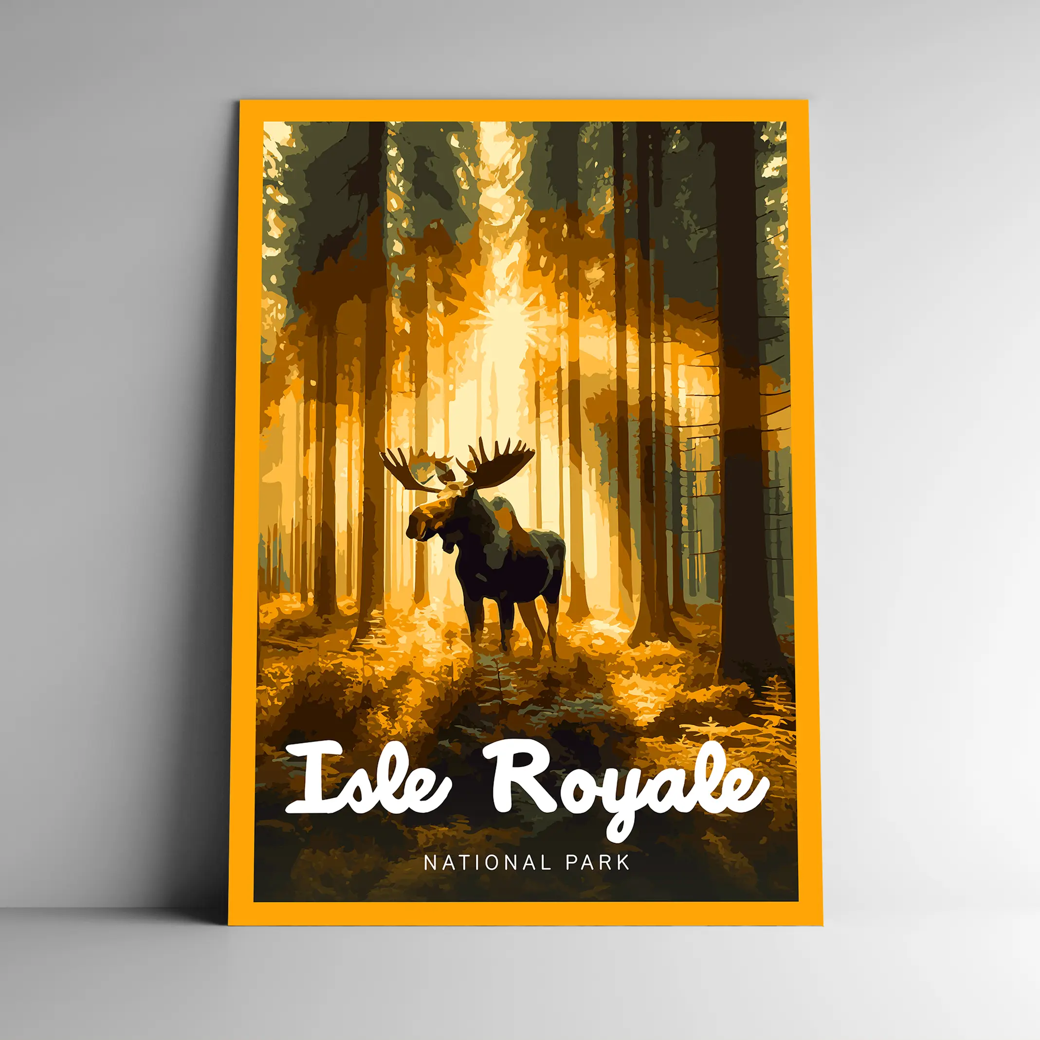 Isle Royale National Park Poster / Postcard - Go See Design