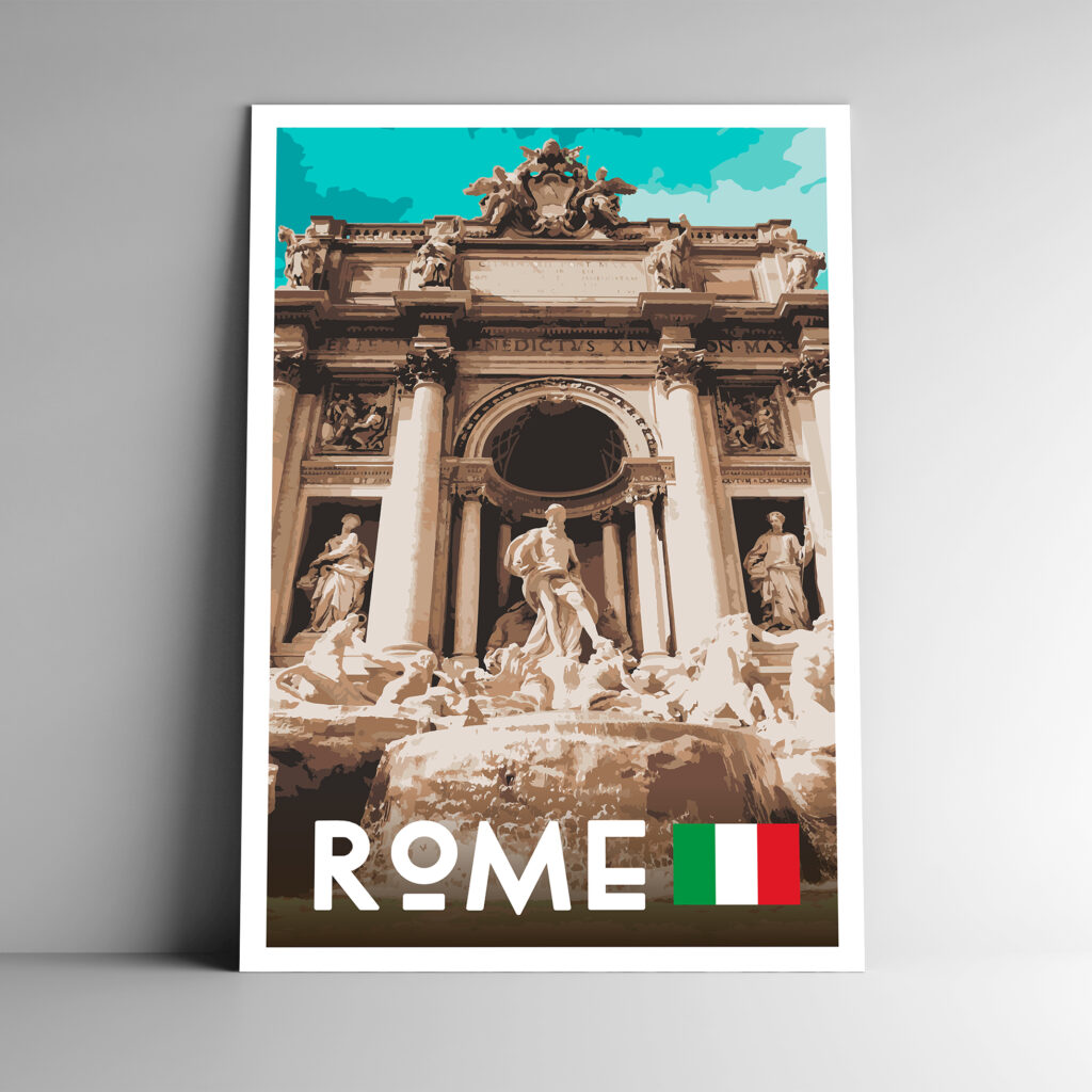 Rome Italy Poster / Postcard - Go See Design