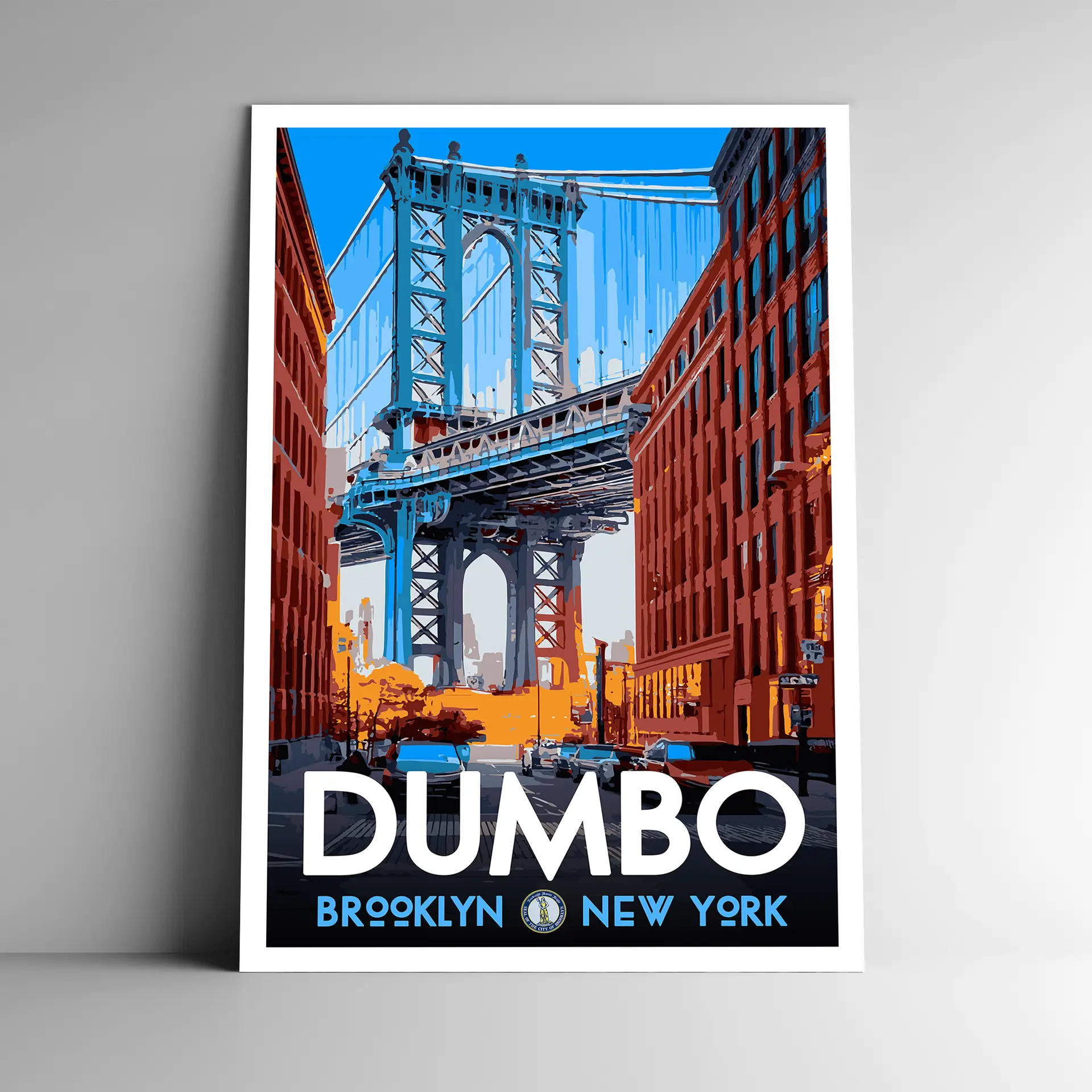 Dumbo, Brooklyn Poster / Postcard - Go See Design