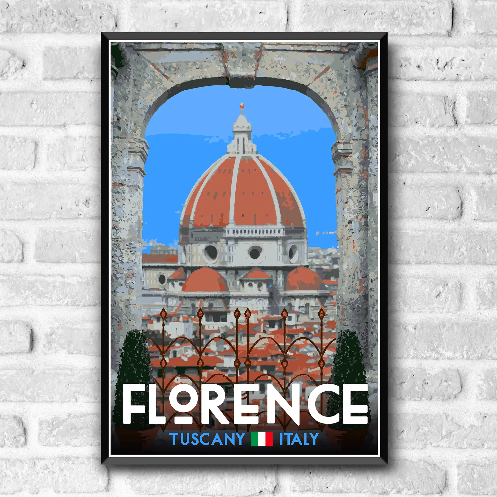 Florence Italy Poster / Postcard - Go See Design
