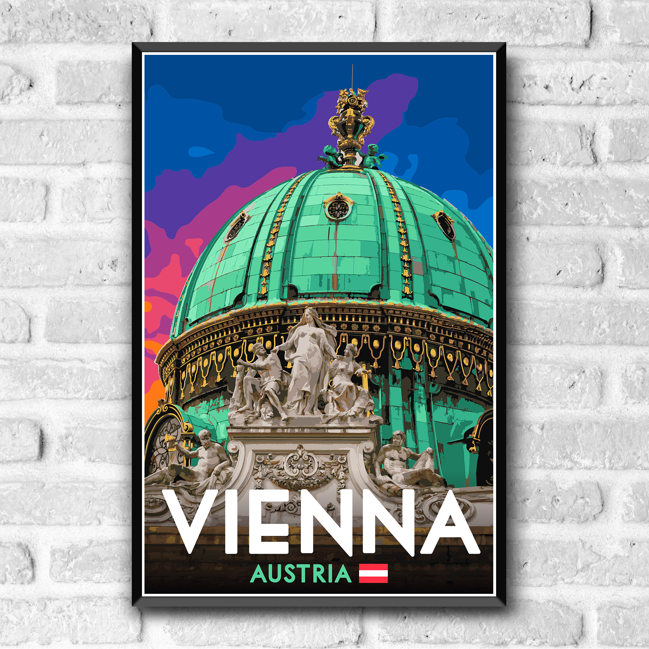 Vienna Austria Poster / Postcard - Go See Design
